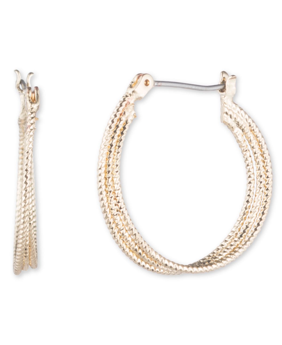 Click here for Nine West Medium Gold-Tone Hoop Earrings - Gold prices
