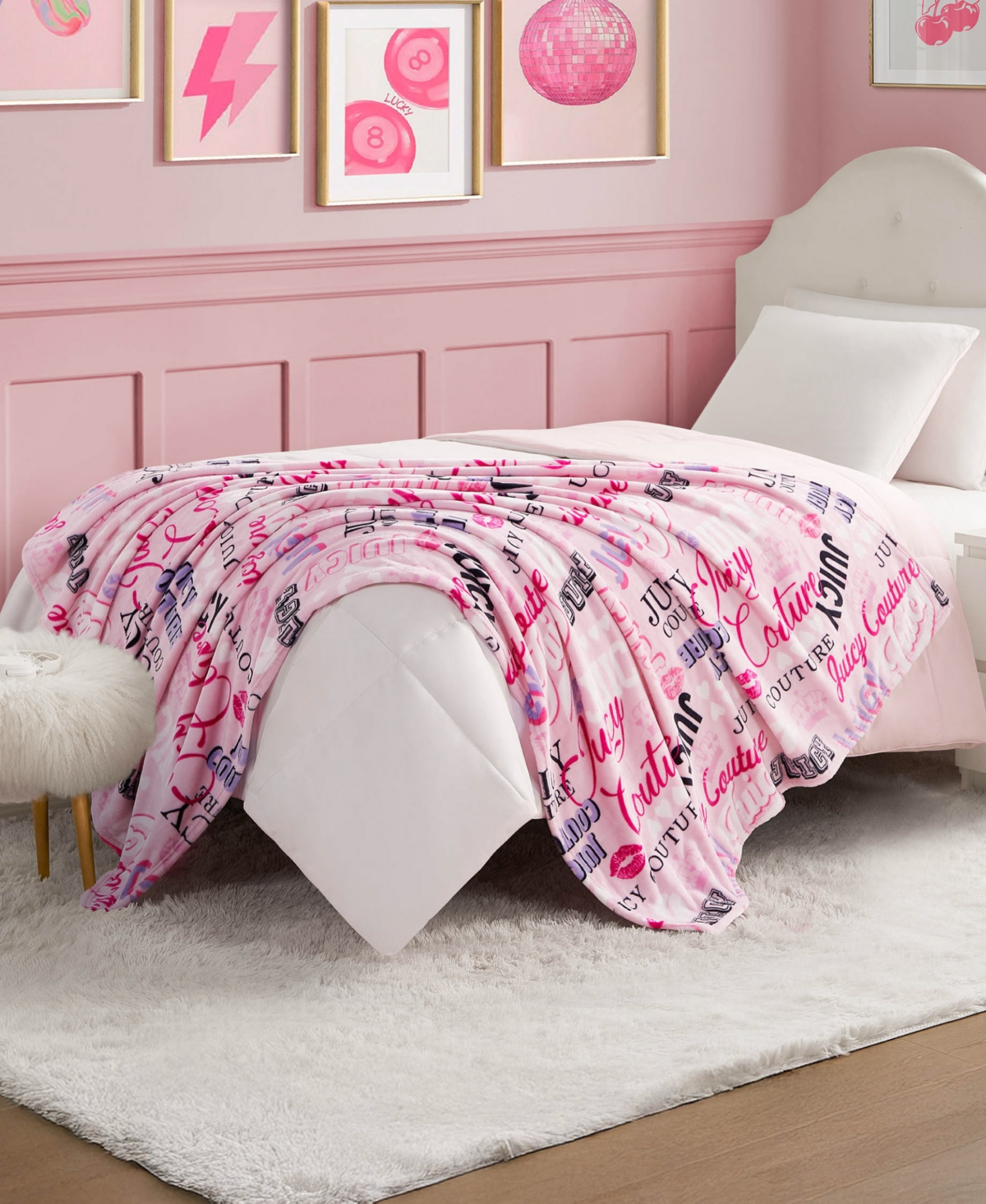 Click here for Juicy Couture Plush Throw  50 x 70 - Icon Collage... prices