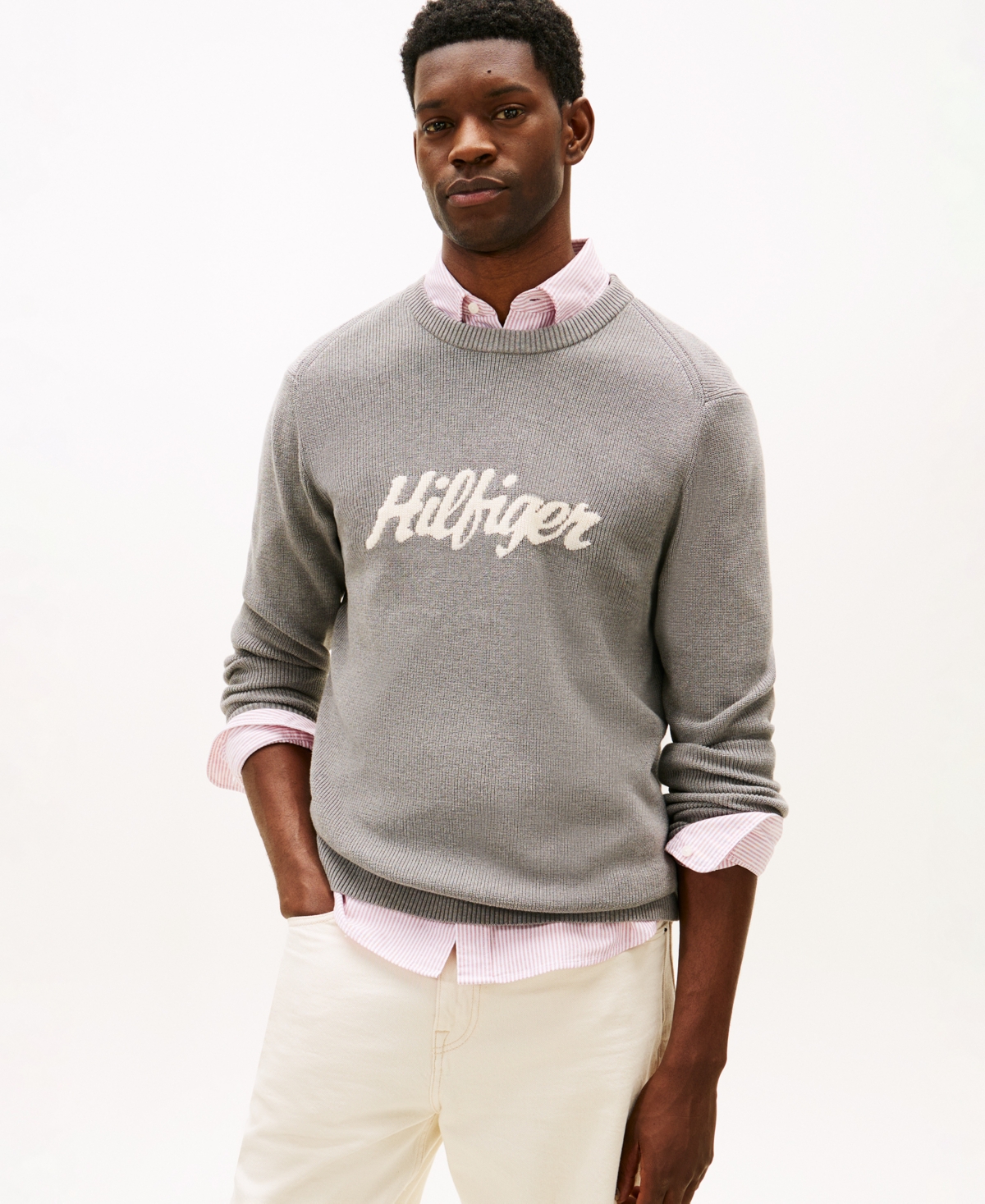 Click here for Tommy Hilfiger Mens Crewneck Seasonal Graphic Swea... prices