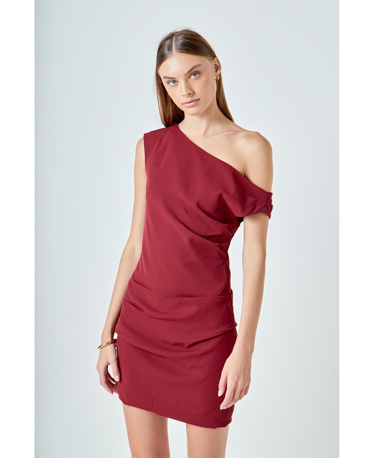 Click here for endless rose Womens One Shoulder Accent Mini Dress... prices
