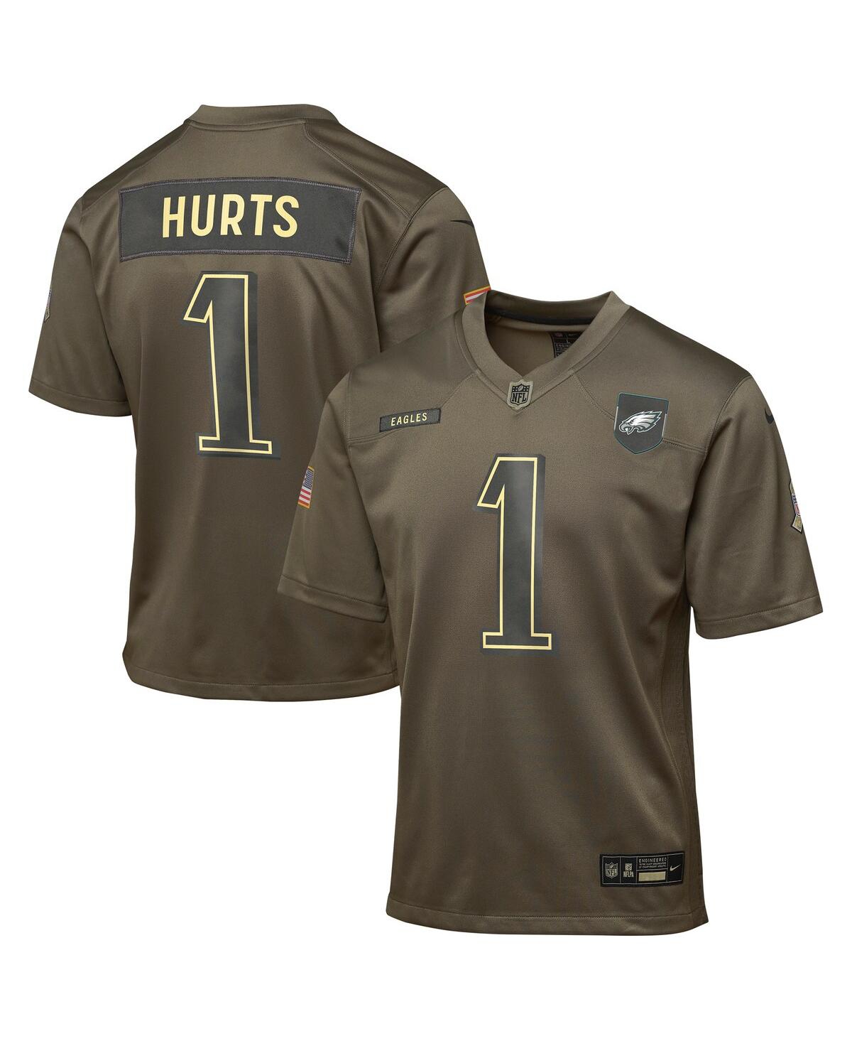 Click here for Nike Big Boys and Girls Jalen Hurts Olive Philadel... prices