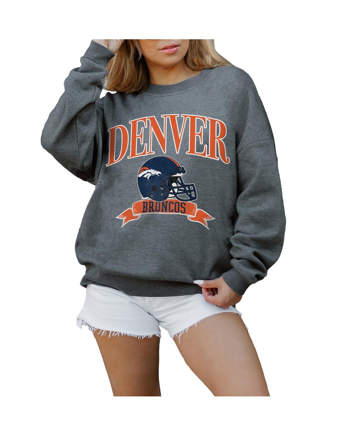 Click here for Gameday Couture Womens Charcoal Denver Broncos Ove... prices