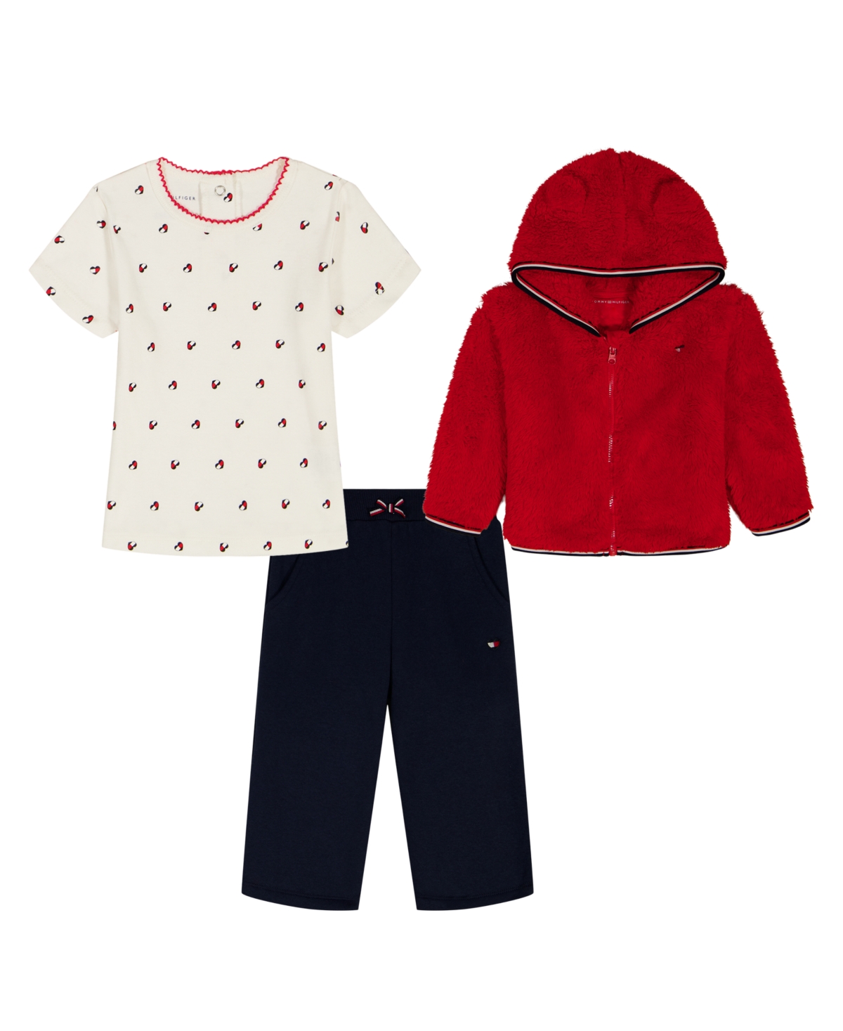 Click here for Tommy Hilfiger Baby Girls 3-Piece Crewneck T-Shirt... prices