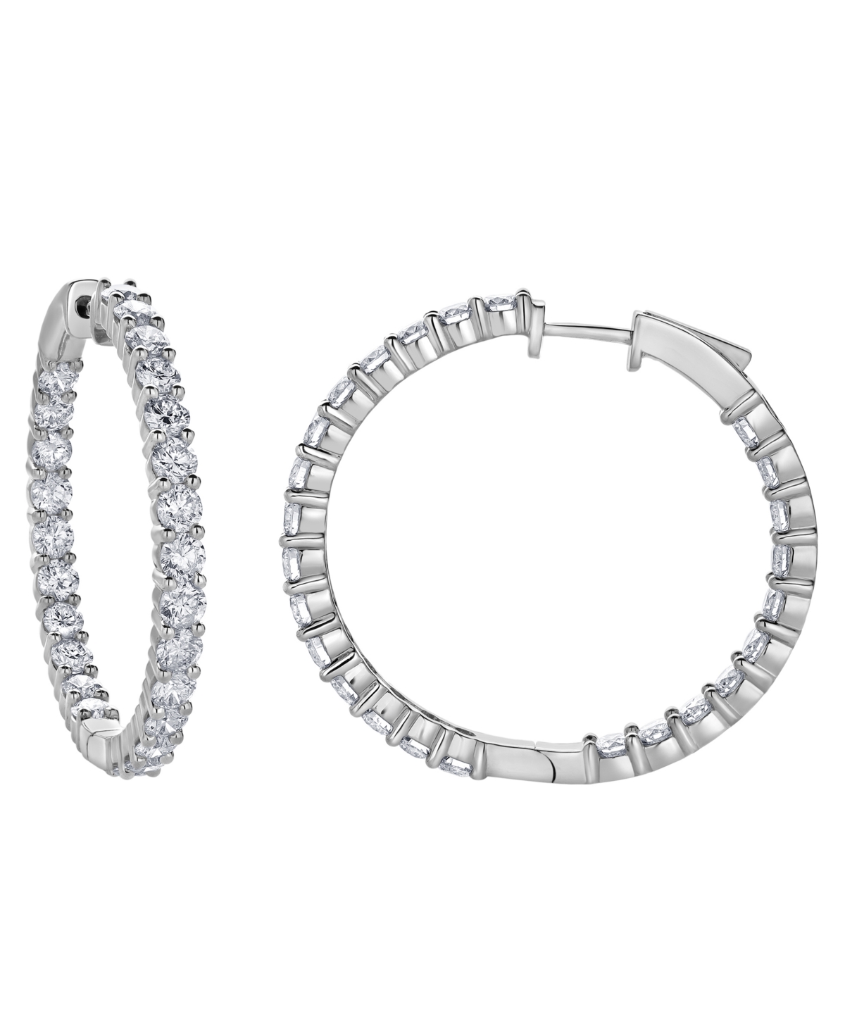 Click here for Macys Diamond Earrings (5 ct. t.w.) in 14K White G... prices