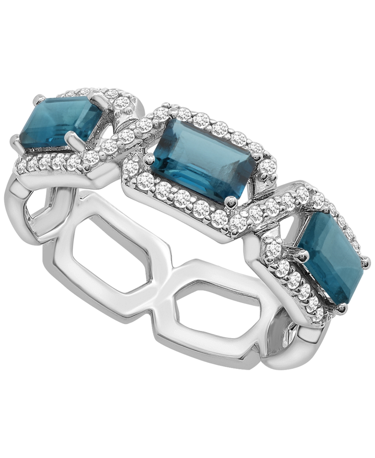 Click here for Macys London Blue Topaz (1ct. t.w.) and Diamond (1... prices