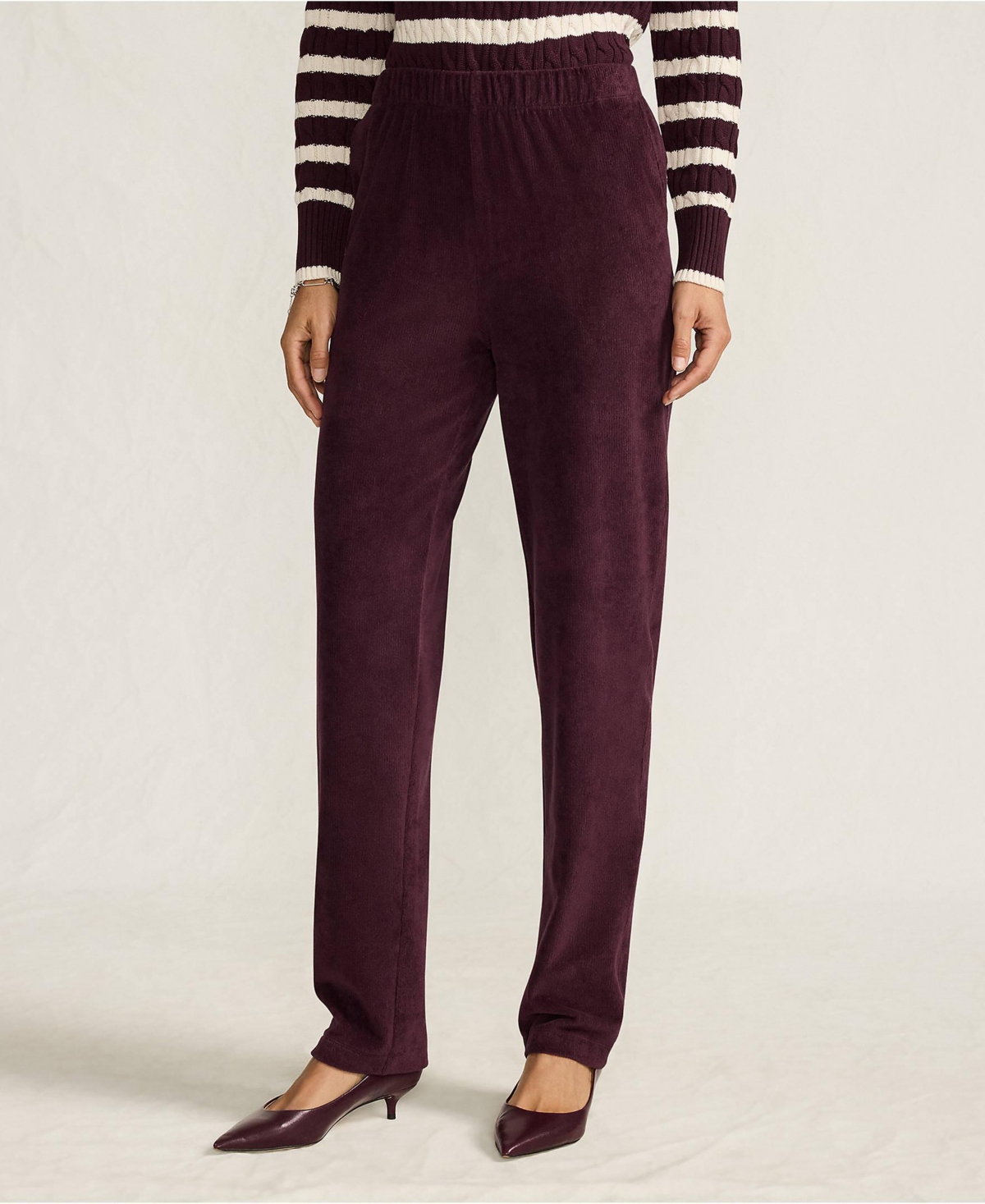 Click here for Lands End Womens Sport Knit High Rise Corduroy Pan... prices