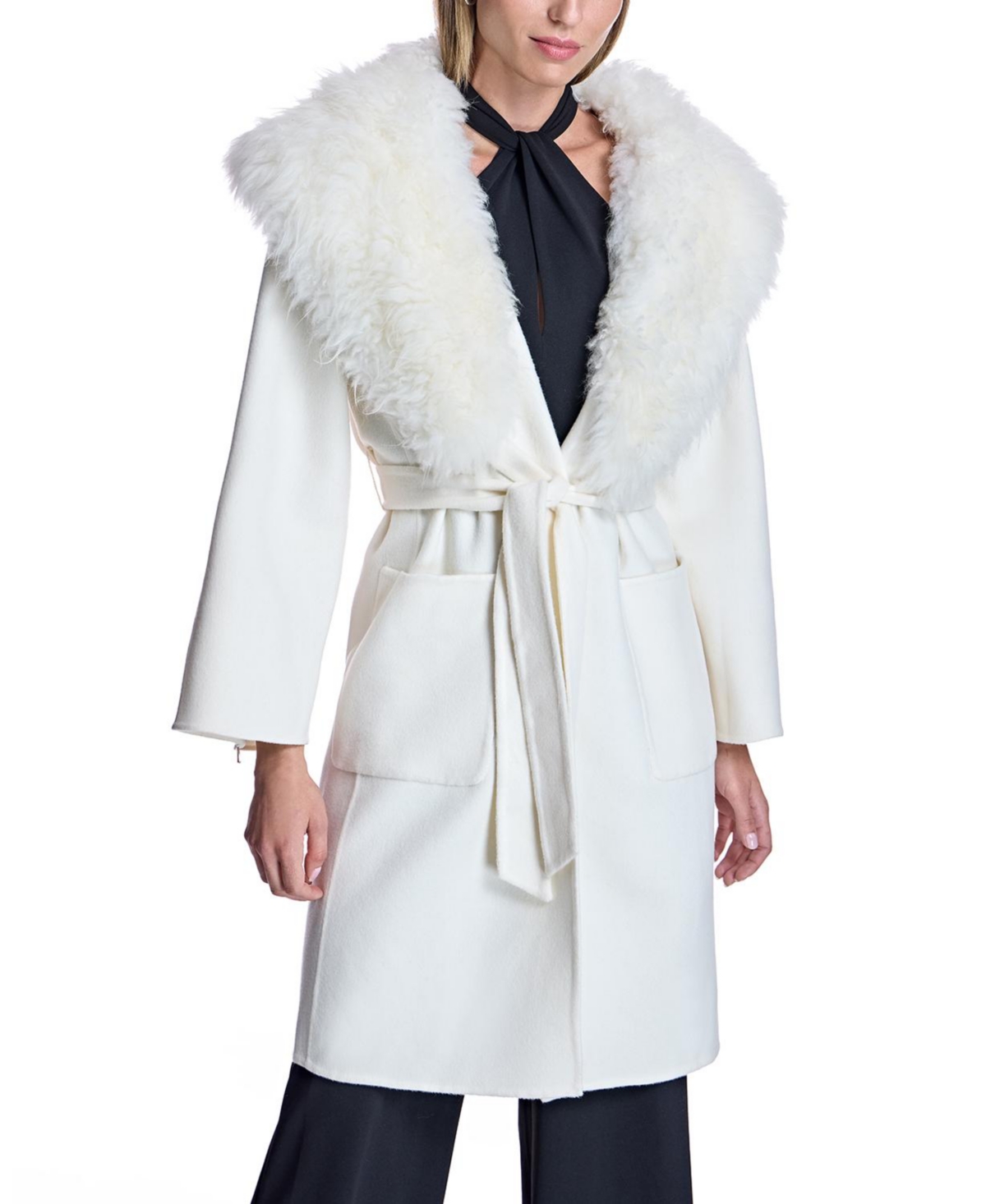 Click here for Julia & Stella by Maximilian Womens Wool Blend Bel... prices