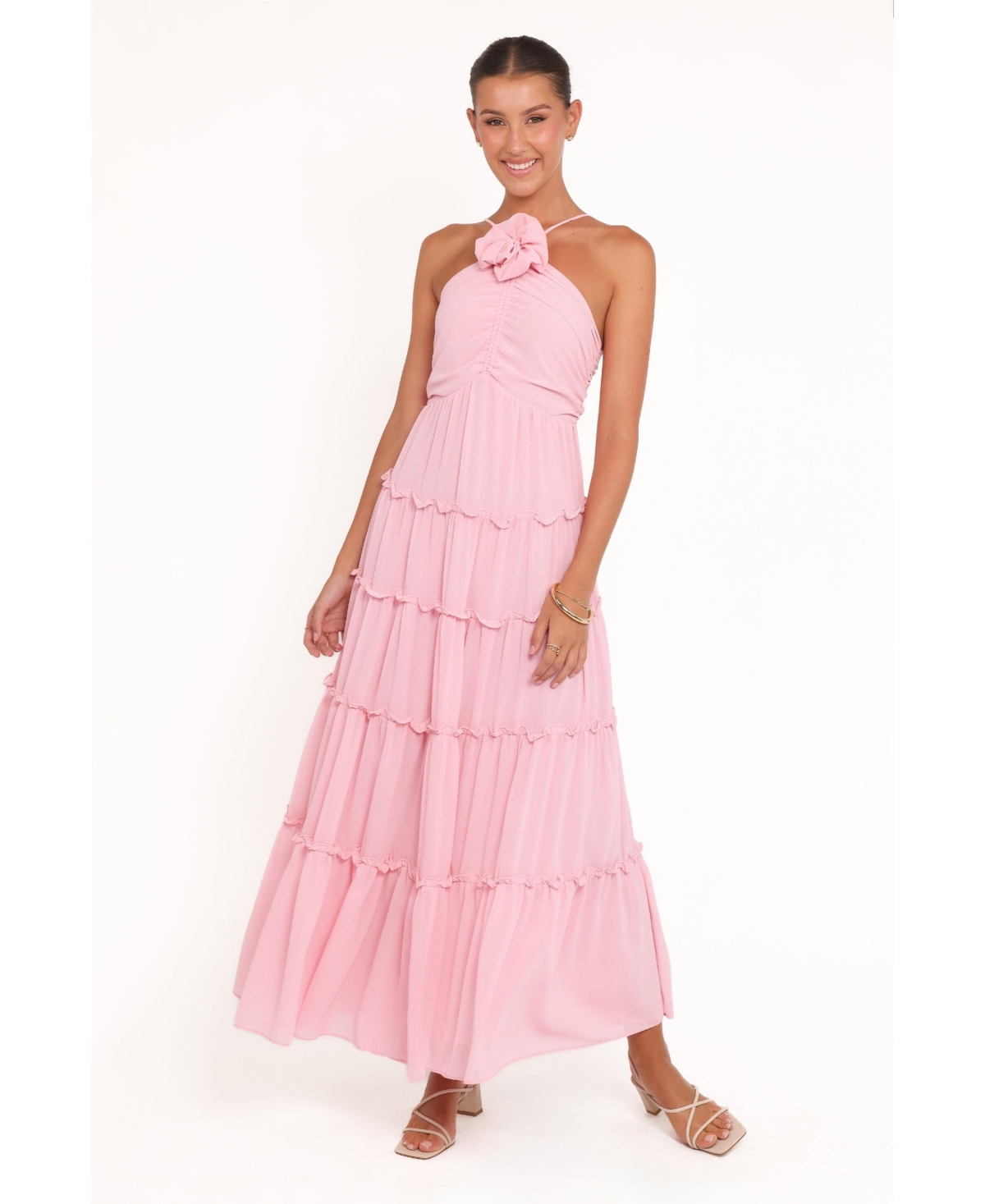 Click here for Petal and Pup Womens Dottie Halterneck Maxi Dress... prices