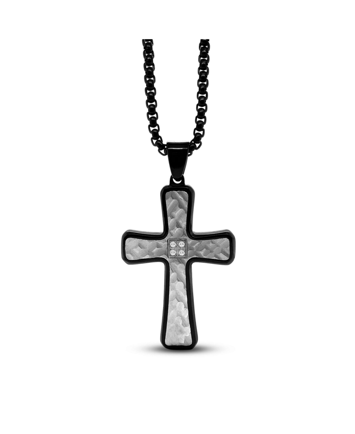 Click here for Anna Zuckerman Argyle Cross Necklace - Platinum prices