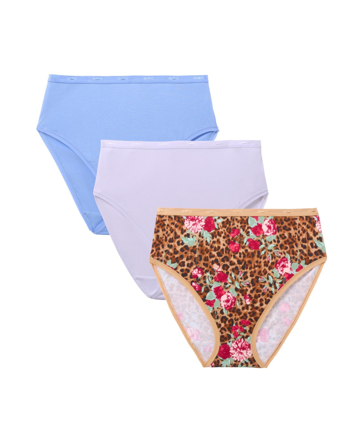 Click here for Avenue Womens Hi-Cut Cotton/Spandex Panty 3-Pack -... prices