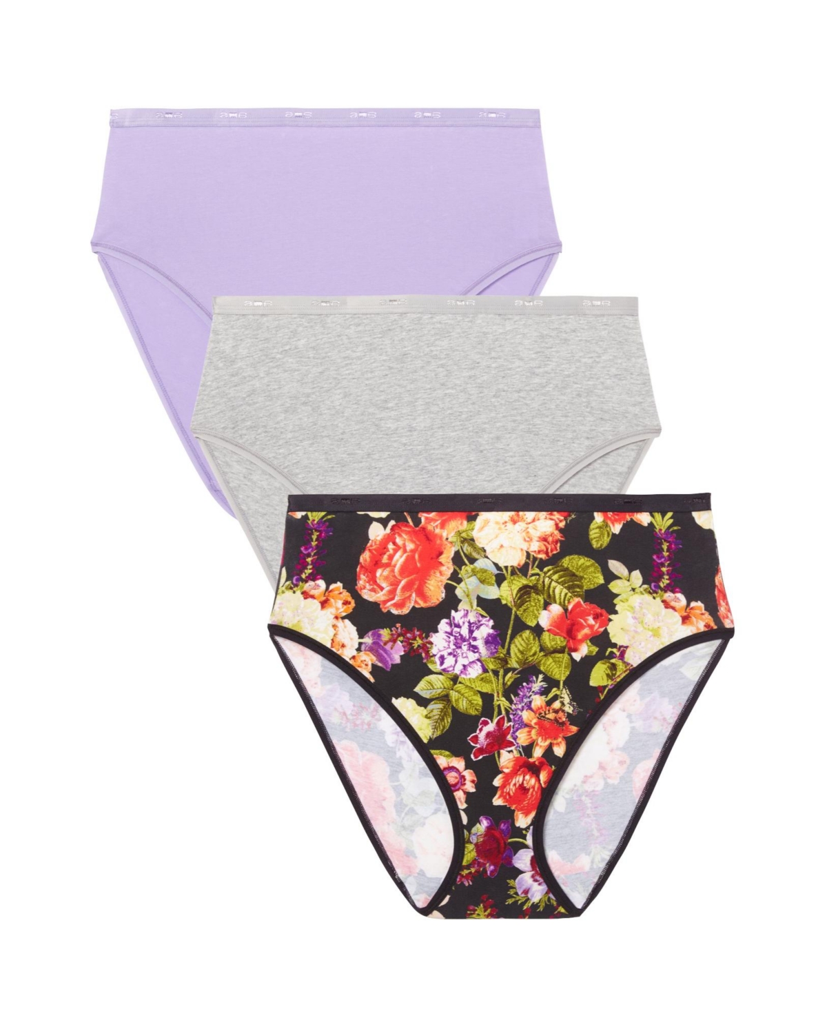 Click here for Avenue Womens Hi-Cut Cotton/Spandex Panty 3-Pack -... prices