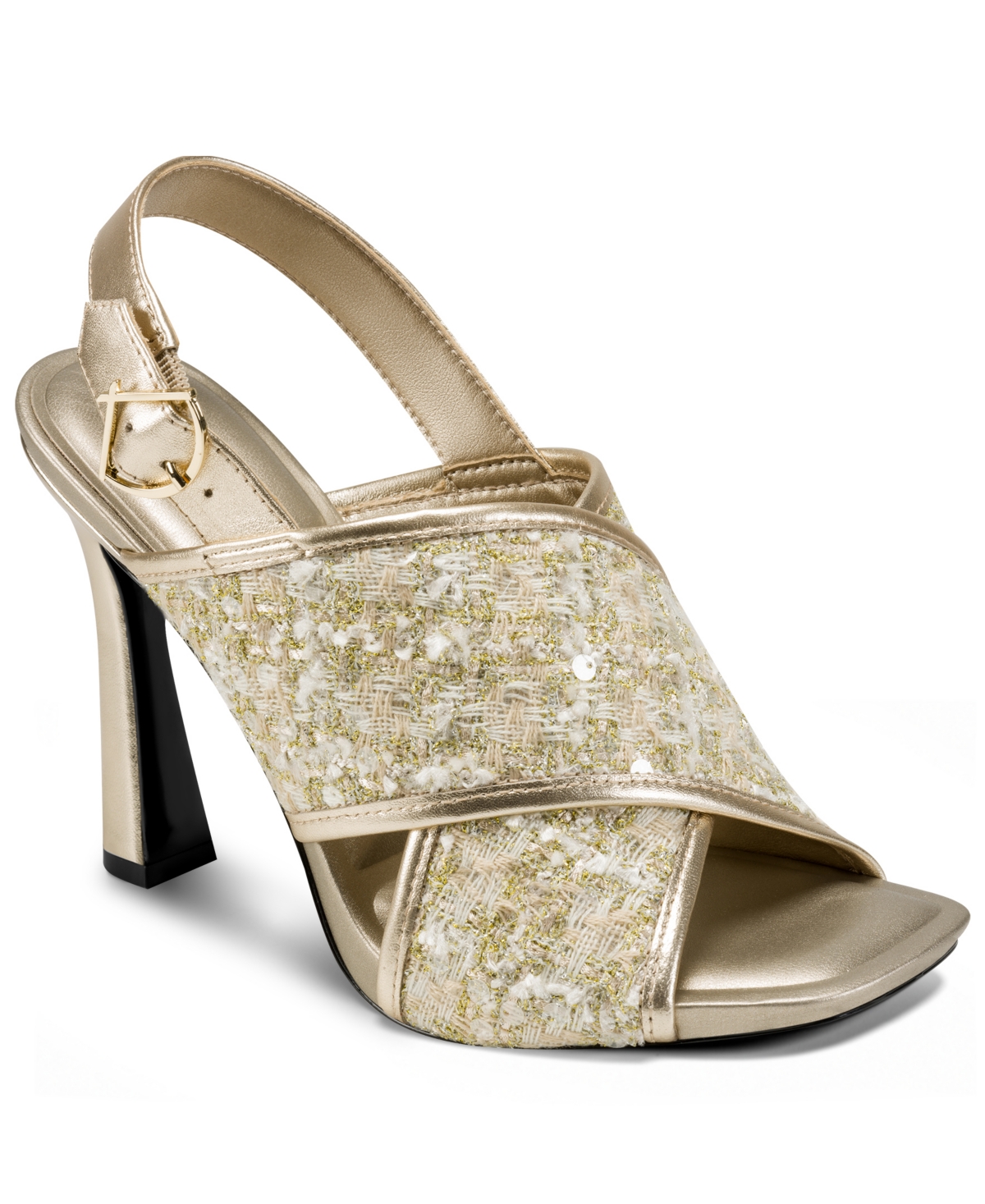 Click here for Karl Lagerfeld Paris Colbie X band Sequin Sandals... prices
