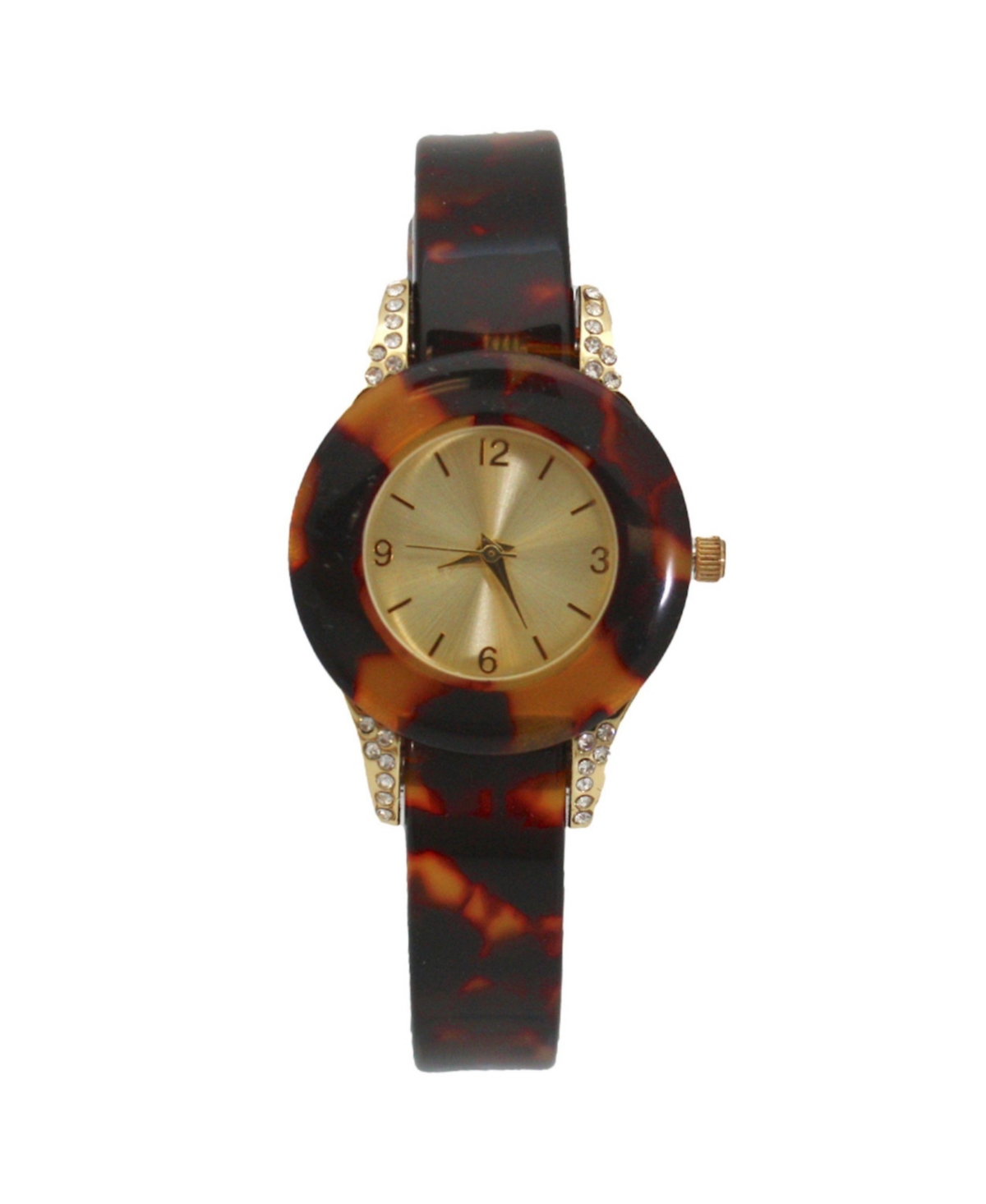 Click here for Brown Rhinestone Tortoise Bangle Watch - Brown prices