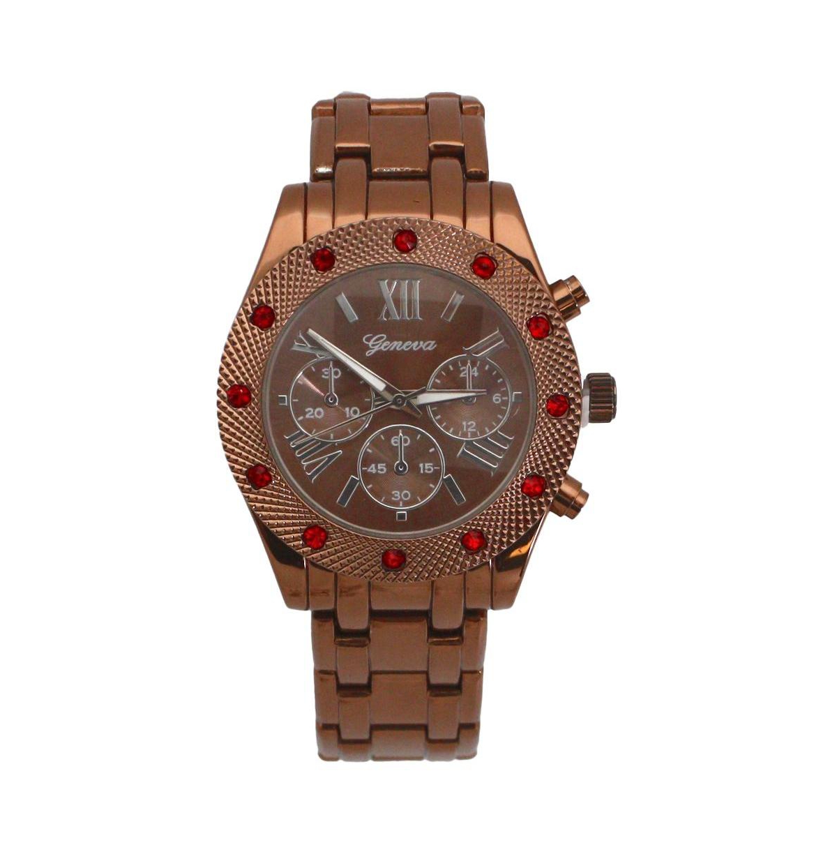 Click here for Olivia Pratt Brown Womens Red Rhinestone Detail Bo... prices