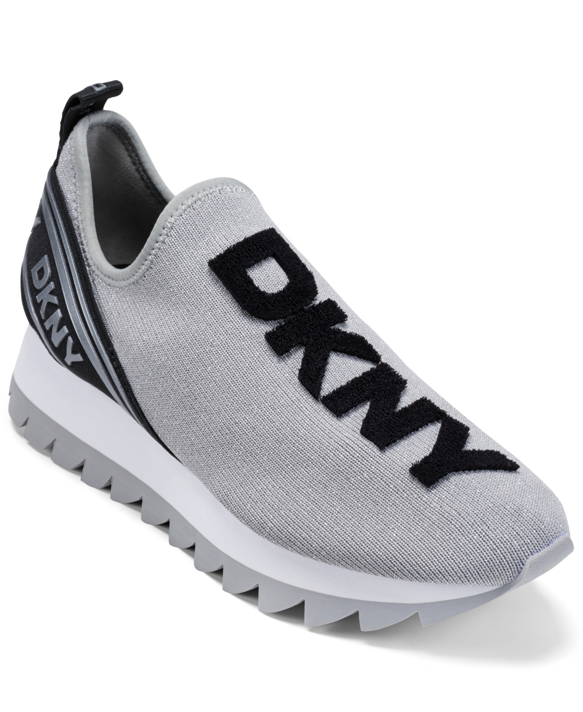 Click here for Dkny Womens Abbi Slip-On Sneakers - Nickel prices