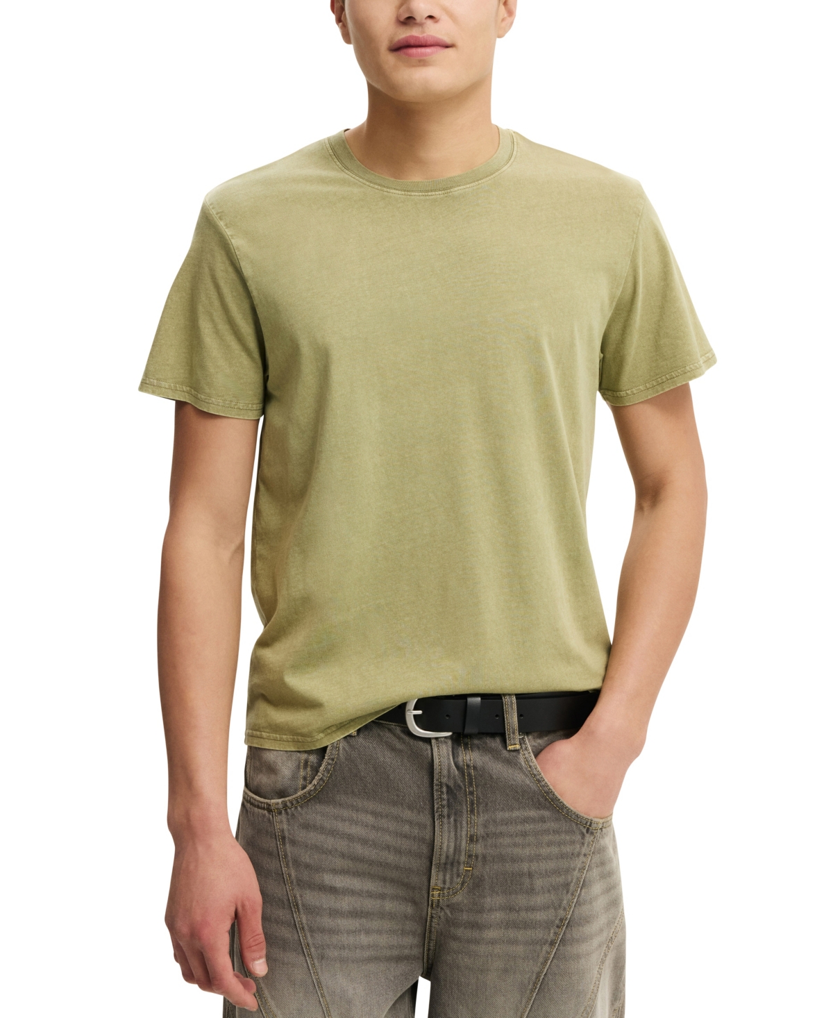 Click here for Cotton On Mens Baby T-Shirt - Green prices