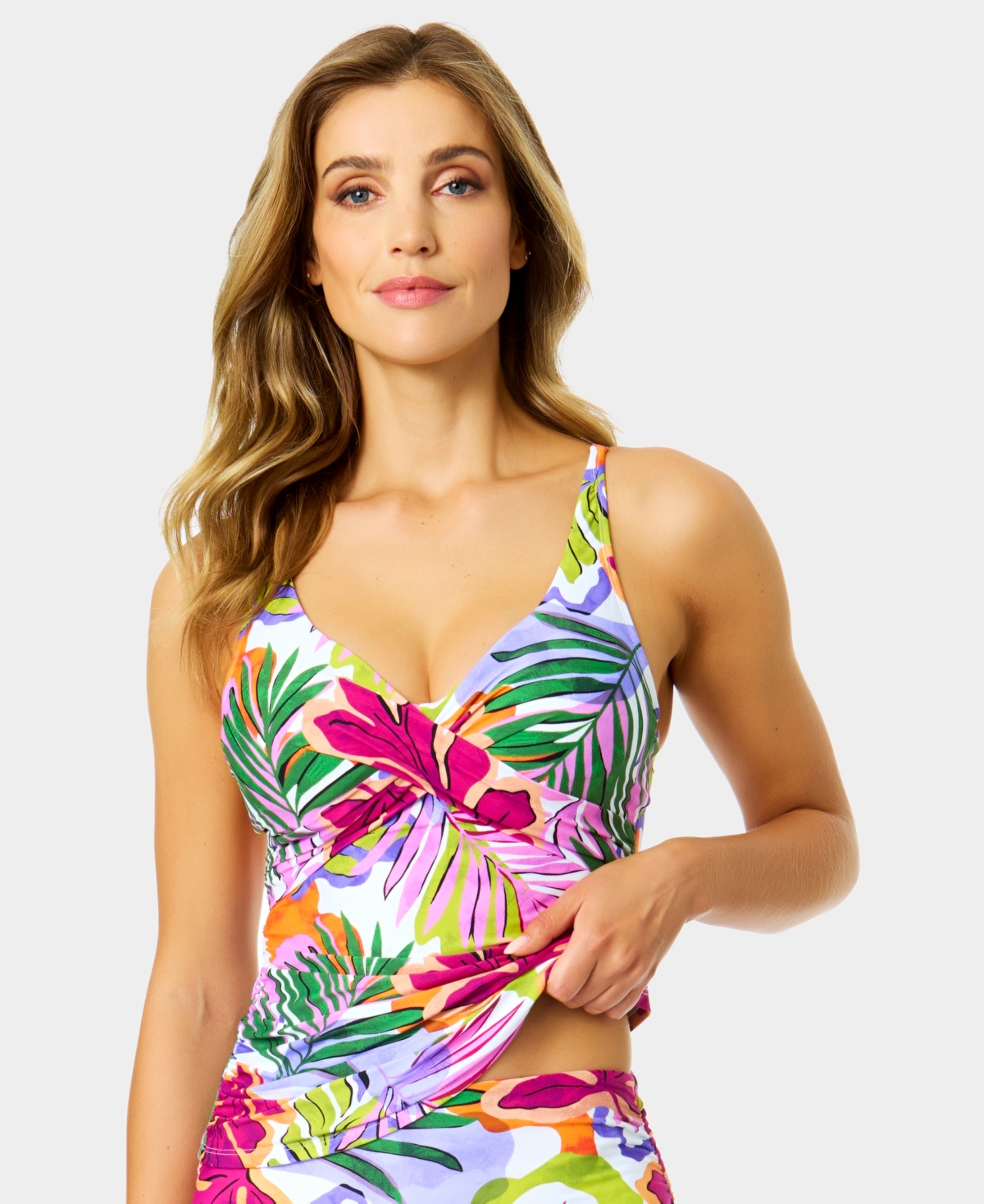 Click here for Anne Cole Womens Printed Underwired V-Neck Tankini... prices