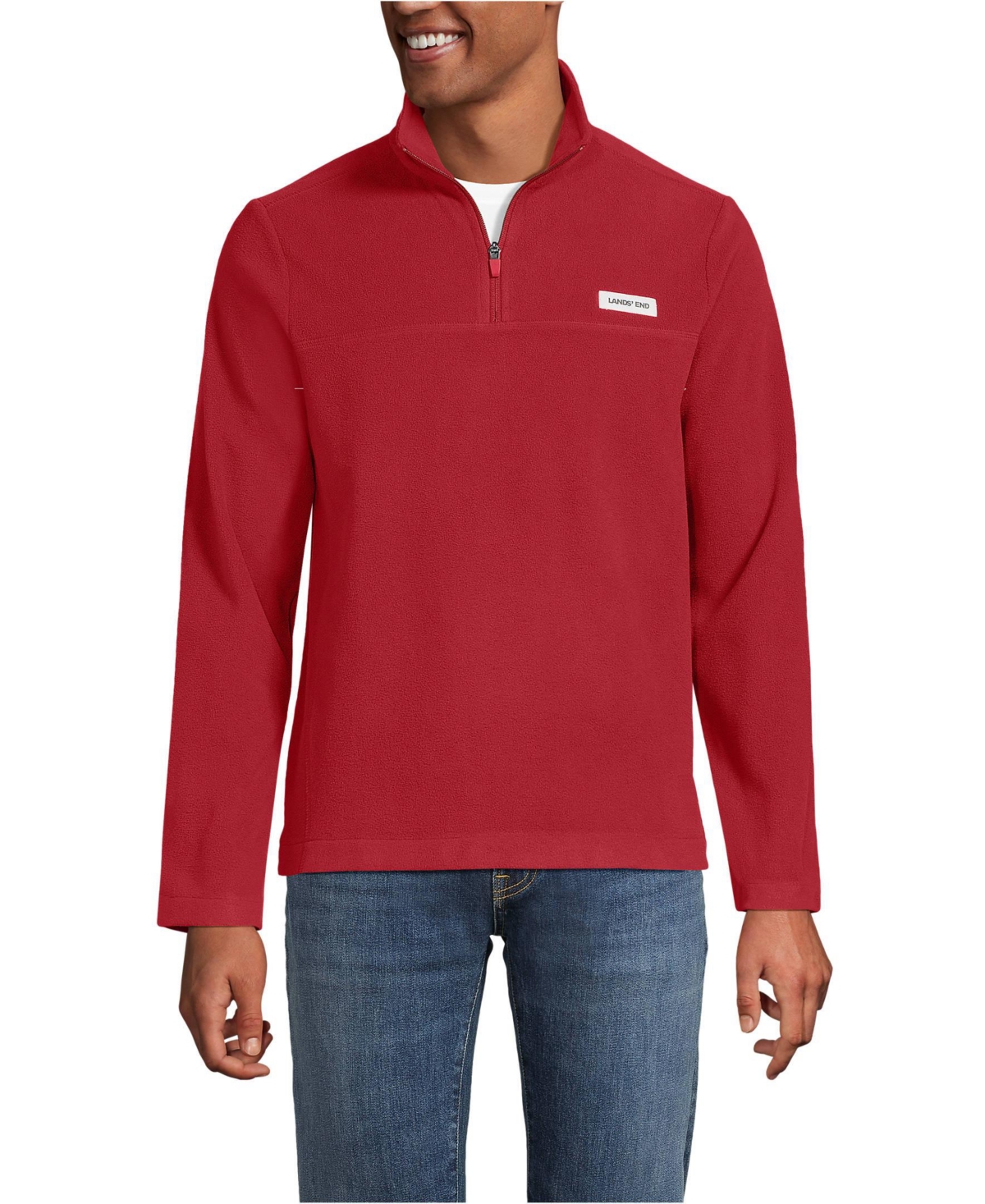Click here for Lands End Mens Anyweather Fleece Quarter Zip Pullo... prices