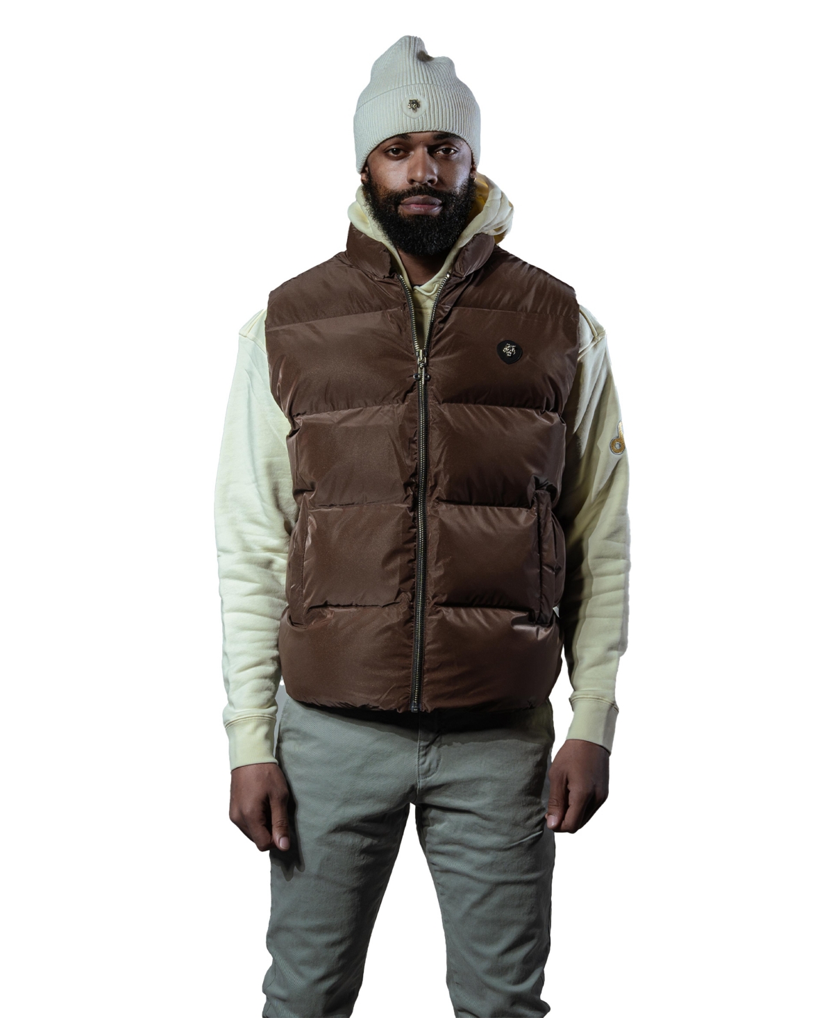 Click here for Woodpecker Mens Vest - Mocha diamond prices