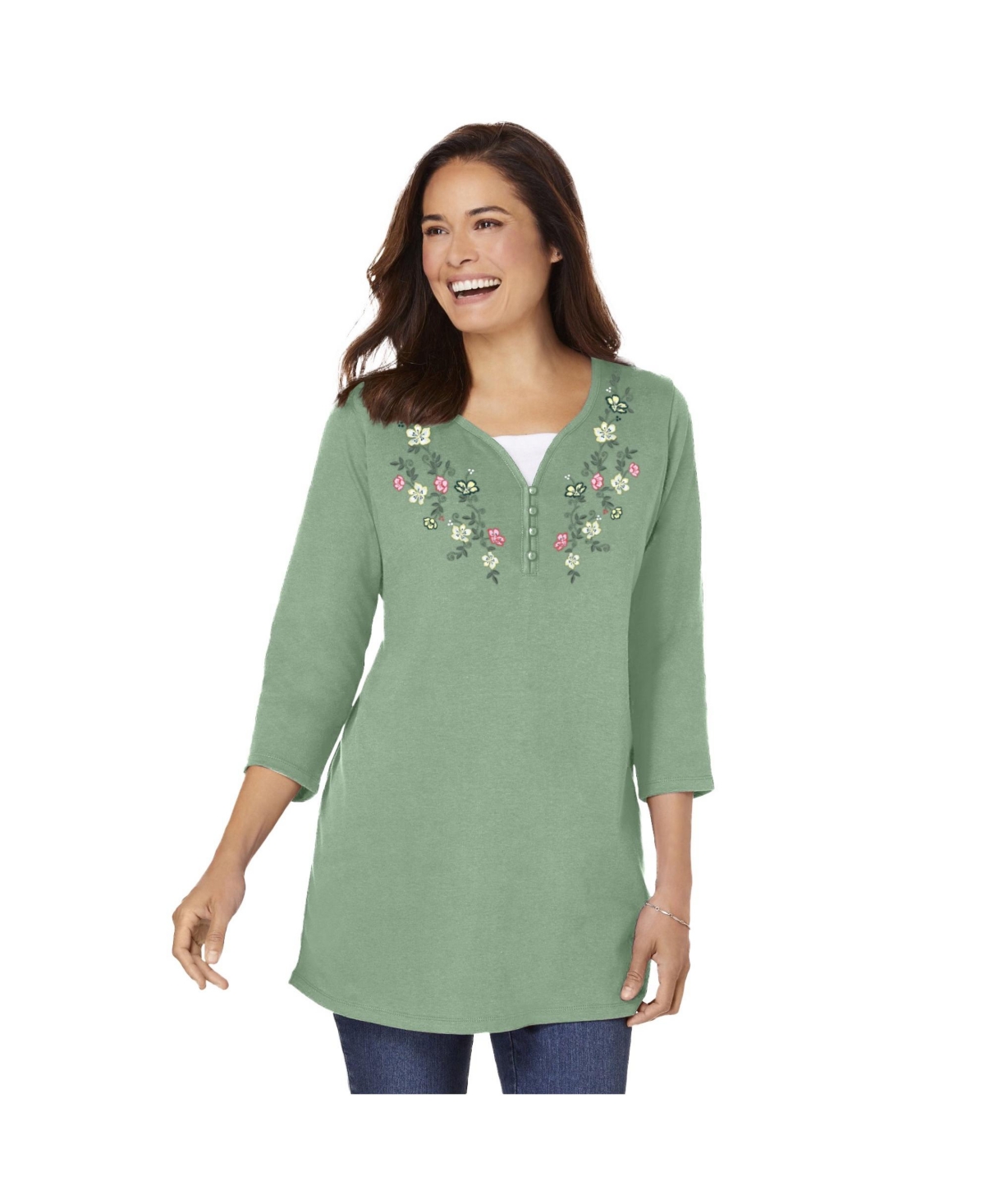 Click here for Woman Within Plus Size Within 7-Day Layered-Look E... prices