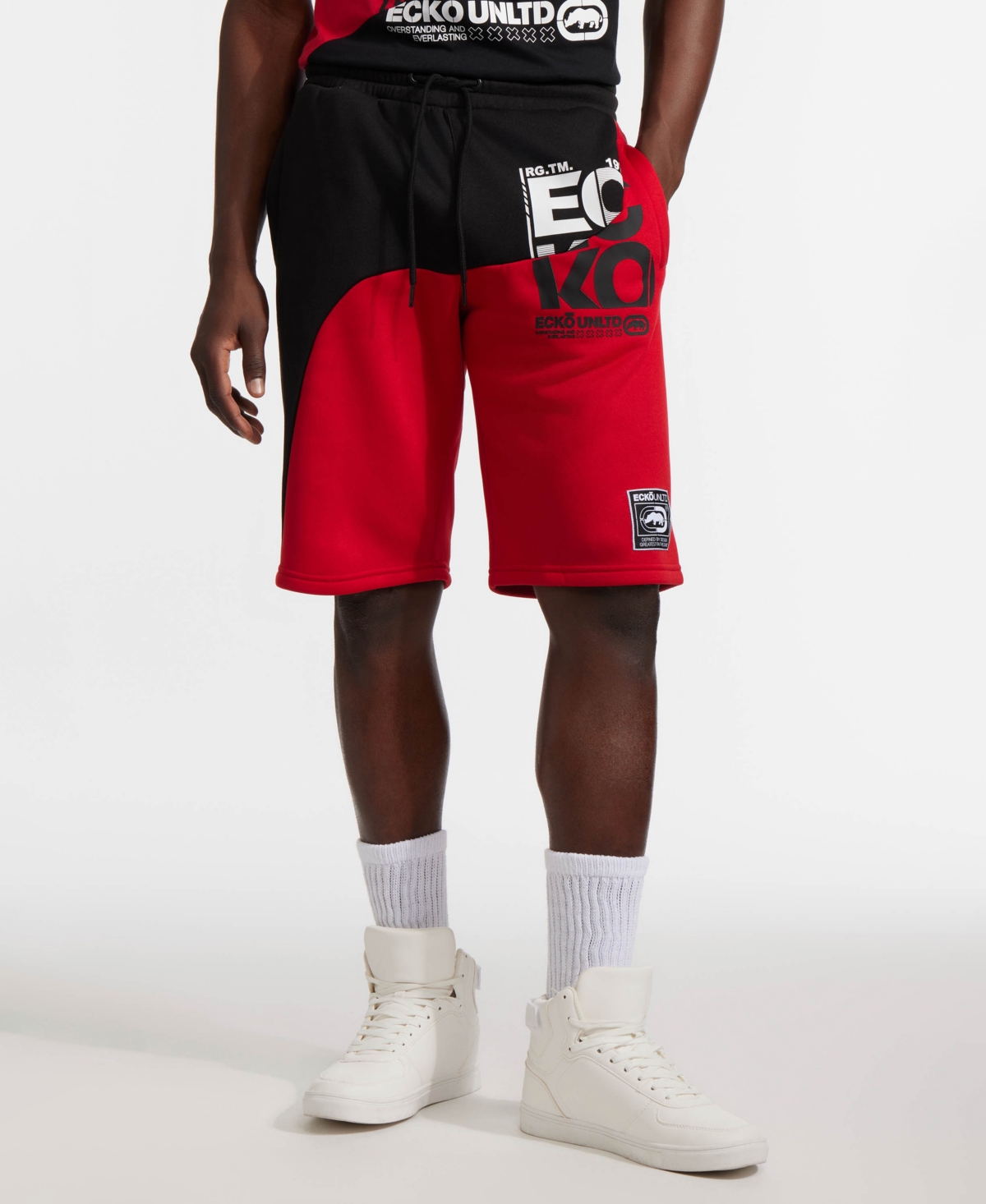 Click here for Ecko Unltd Mens Hodad Fleece Regular Fit Shorts -... prices