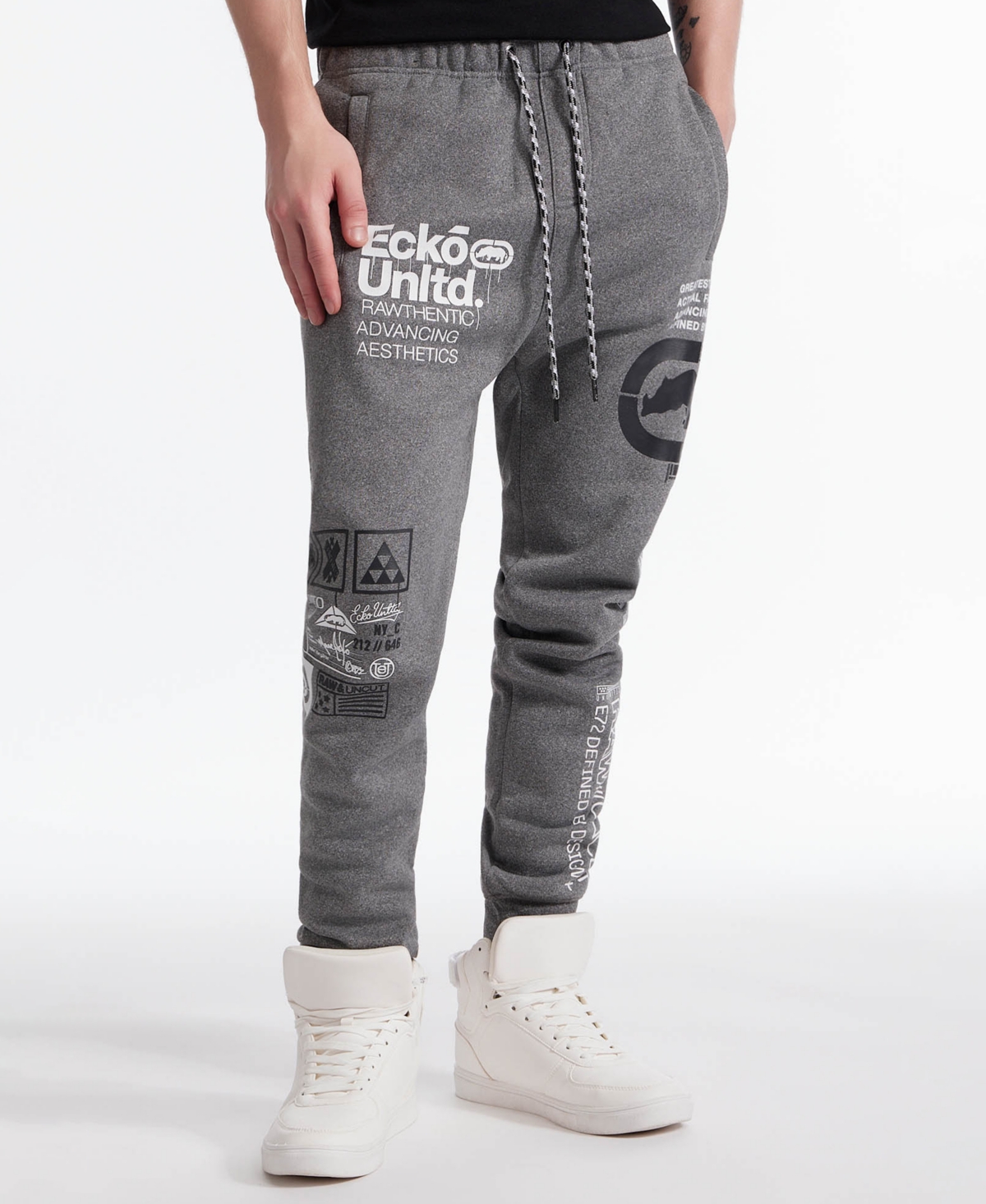 Click here for Ecko Unltd Mens Double A Joggers Pants - Marled Gr... prices