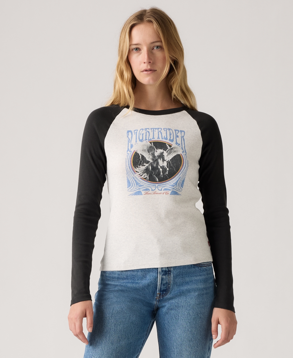 Click here for Levis Womens Graphic Essential Raglan Long Sleeve... prices