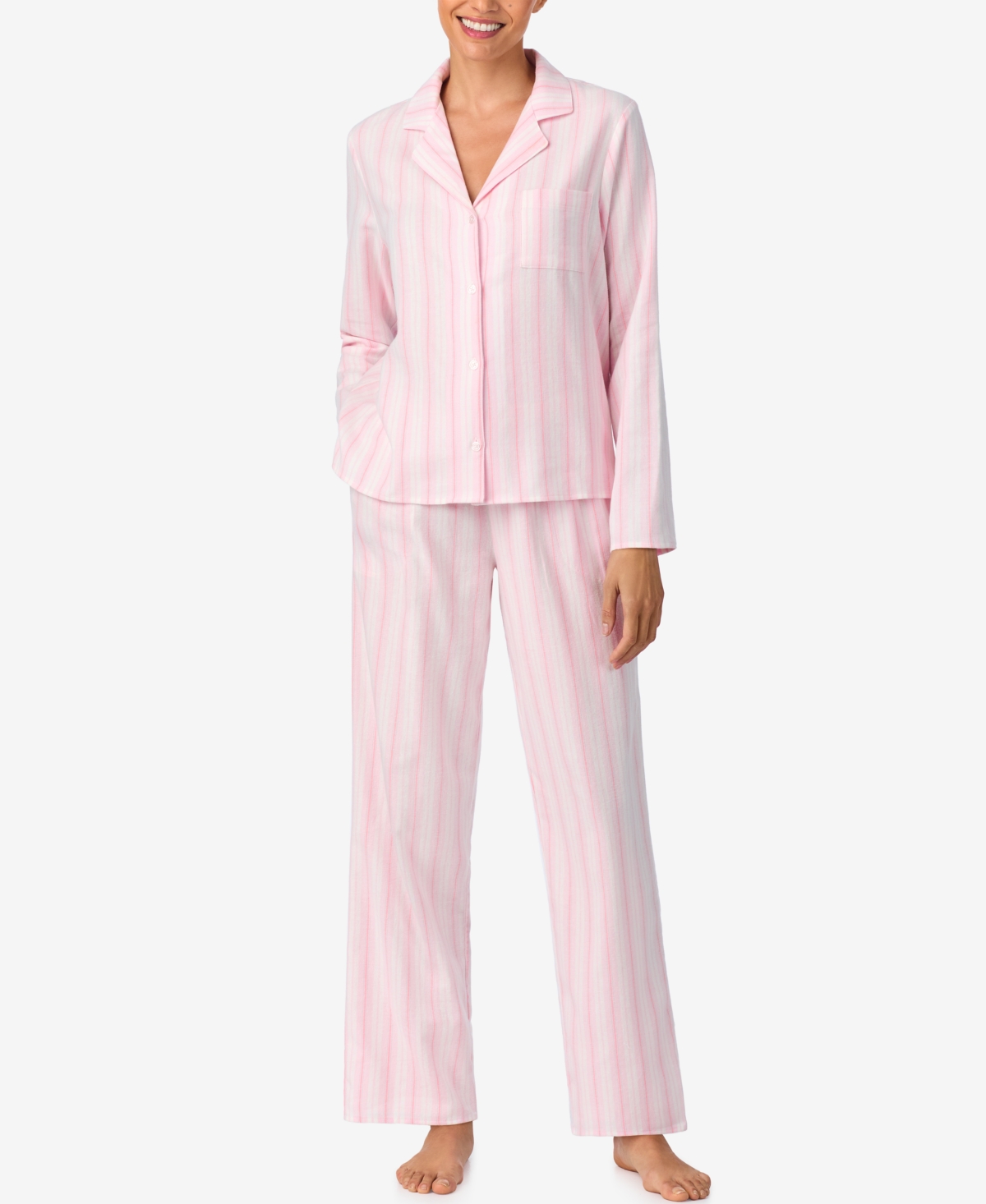 Click here for Aria Womens Notch Collar and long pant Pajama set... prices