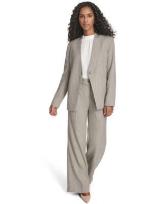 Click here for Calvin Klein Womens Novelty One Button Collarless... prices