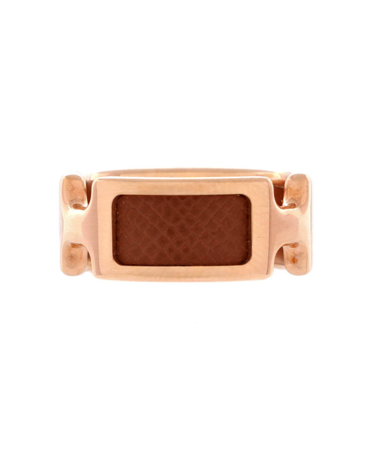 Click here for Pre-Owned Hermes Olympe Ring - Leather  metal prices