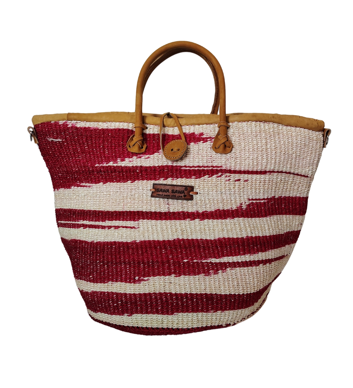 Click here for Sawa Sawa Crimson Courage Handwoven Red & White Si... prices