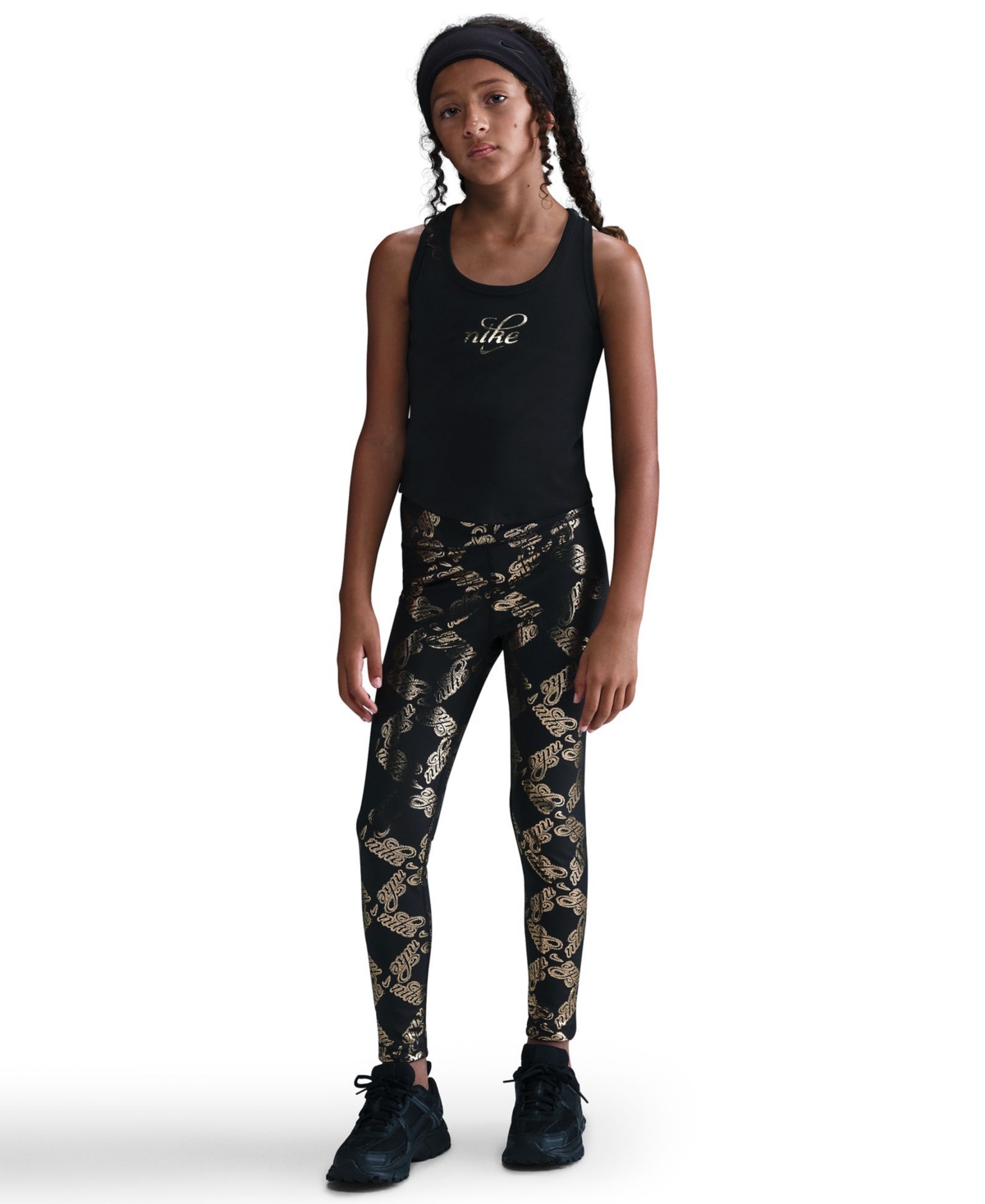 Click here for Nike Girls 7-16 Dri-fit Printed Pull-On Leggings -... prices