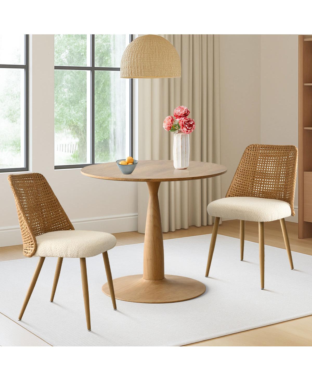 Click here for 3-Piece 34.5" Round Dining Set with Wood-Look... prices