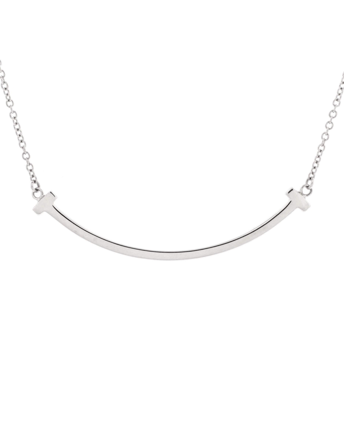 Click here for Pre-Owned Tiffany & Co T Smile Pendant Necklace -... prices