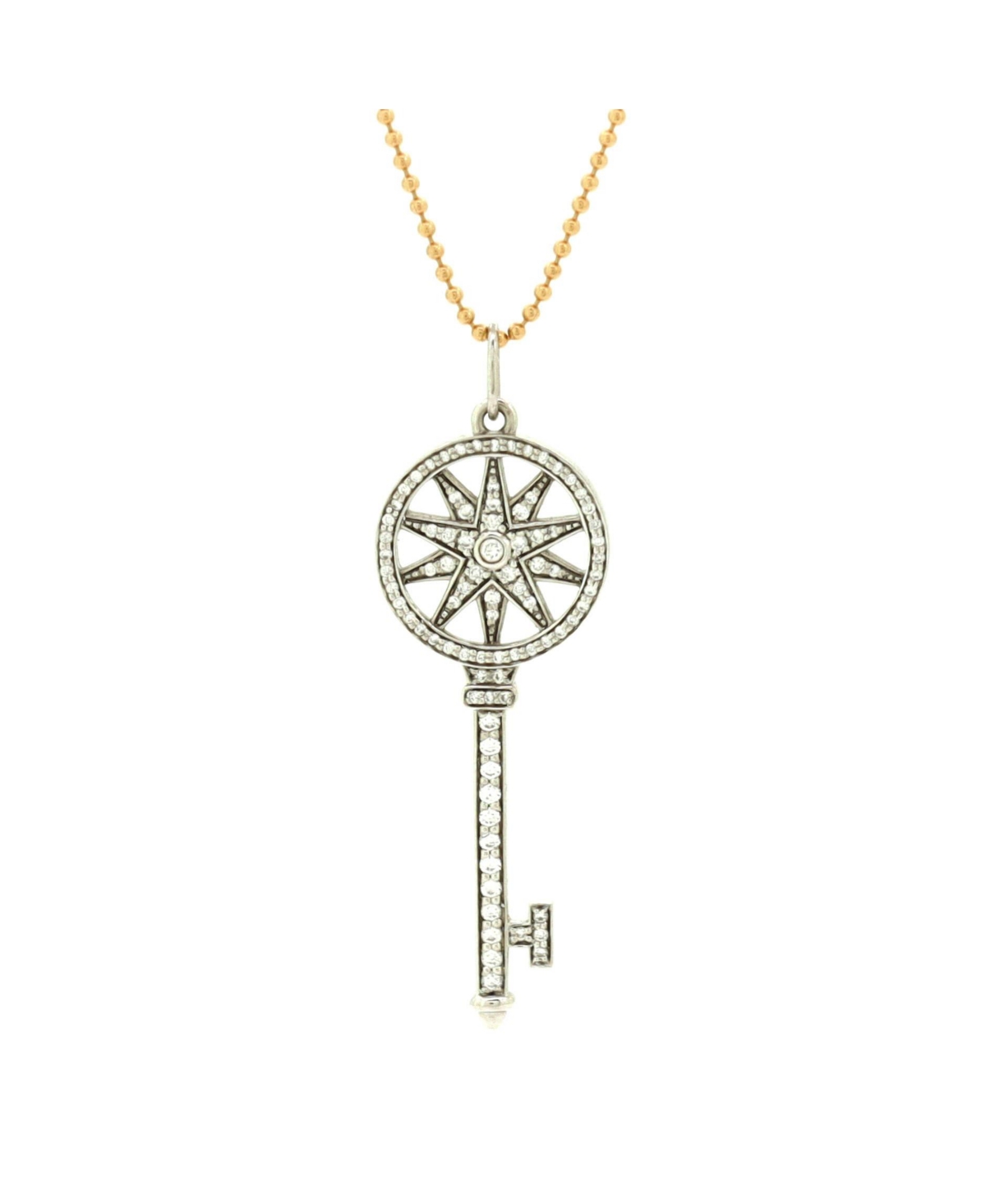 Click here for Pre-Owned Tiffany & Co. Petals Key Pendant Necklac... prices