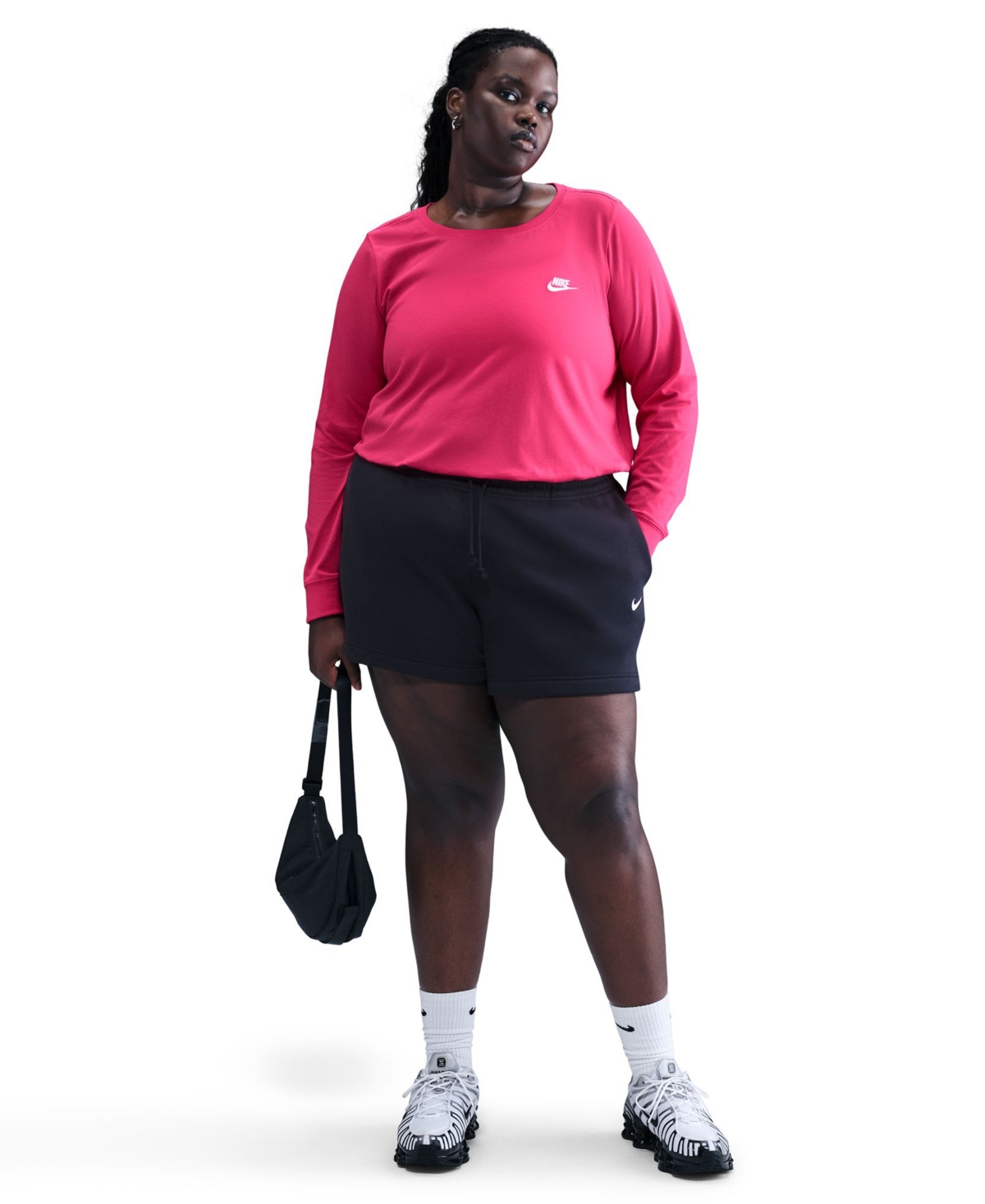 Click here for Nike Plus Size Sportswear Club Long-Sleeve T-Shirt... prices