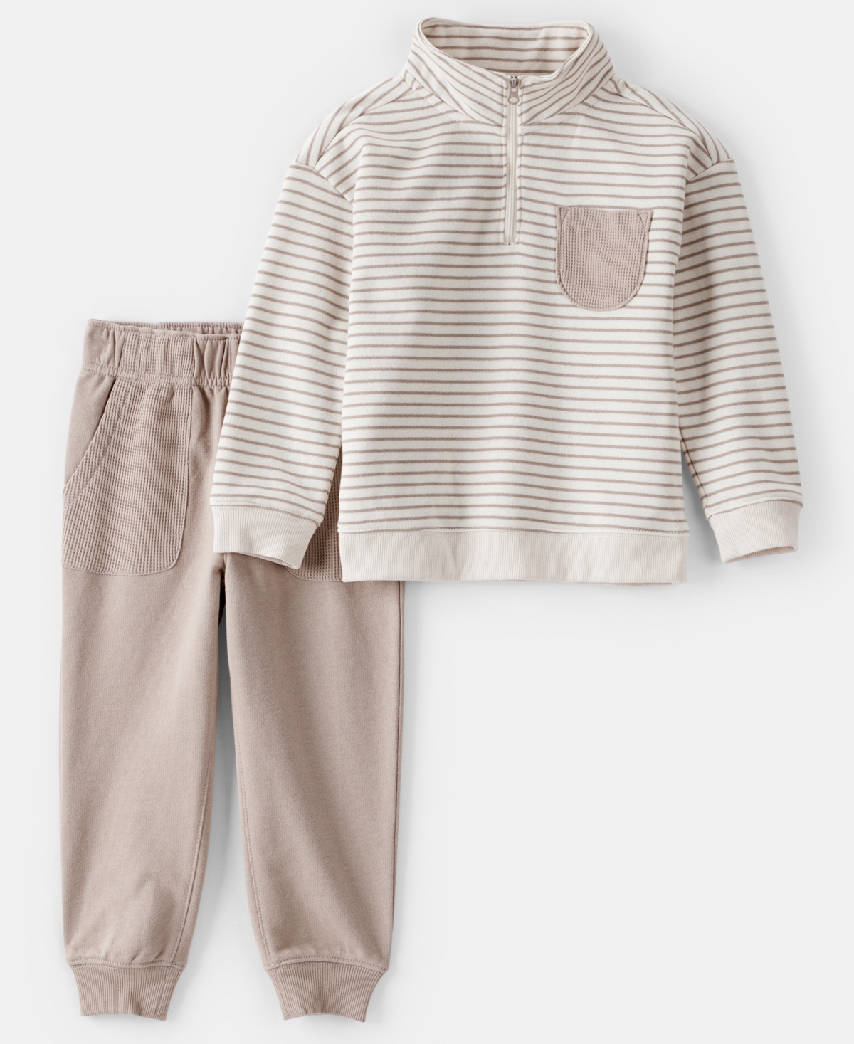Click here for Carters Boys Toddler 2T-5T 2-Piece Striped Long-Sl... prices