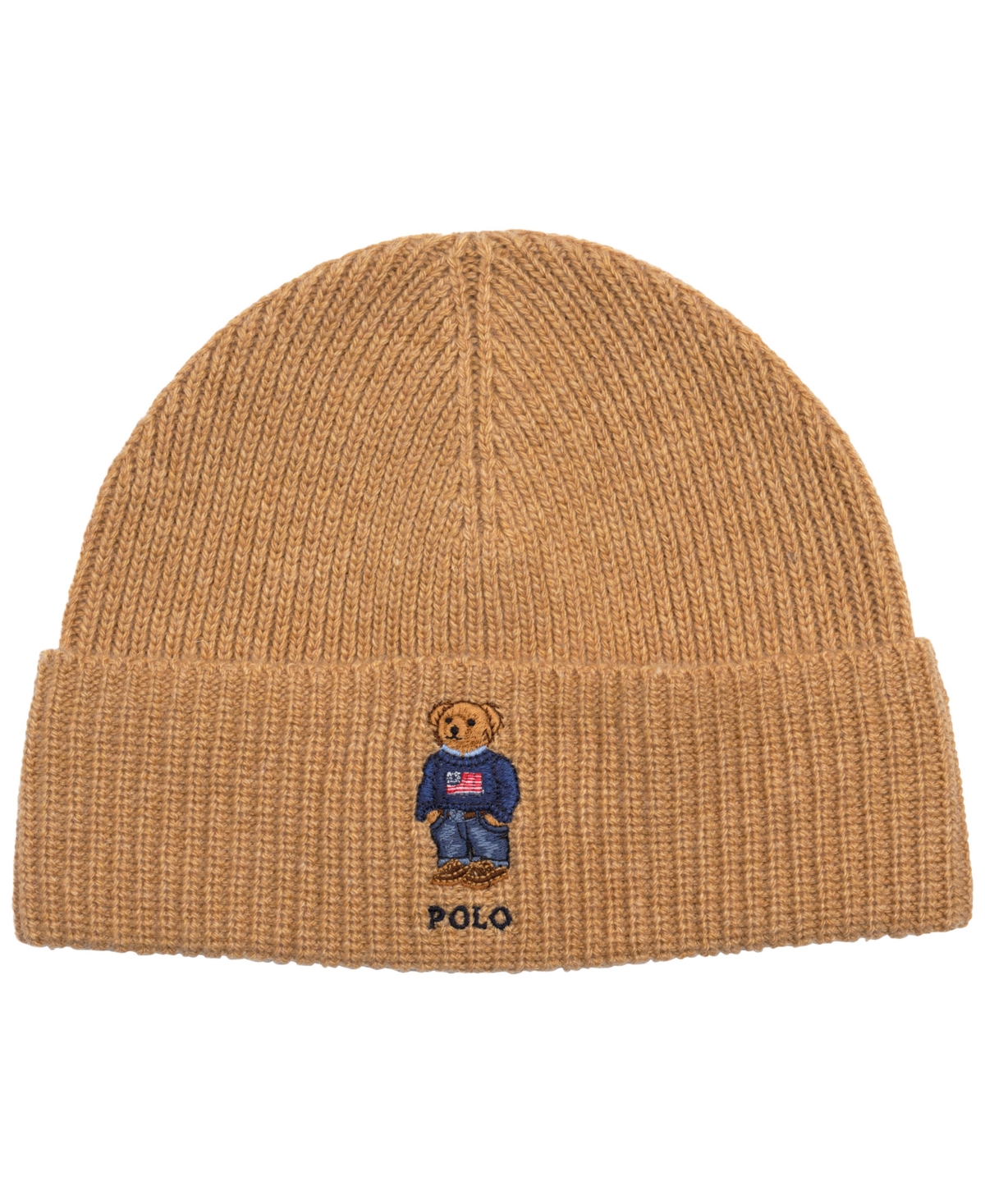 Click here for Polo Ralph Lauren Mens Solid Flag Bear Beanie - Ca... prices