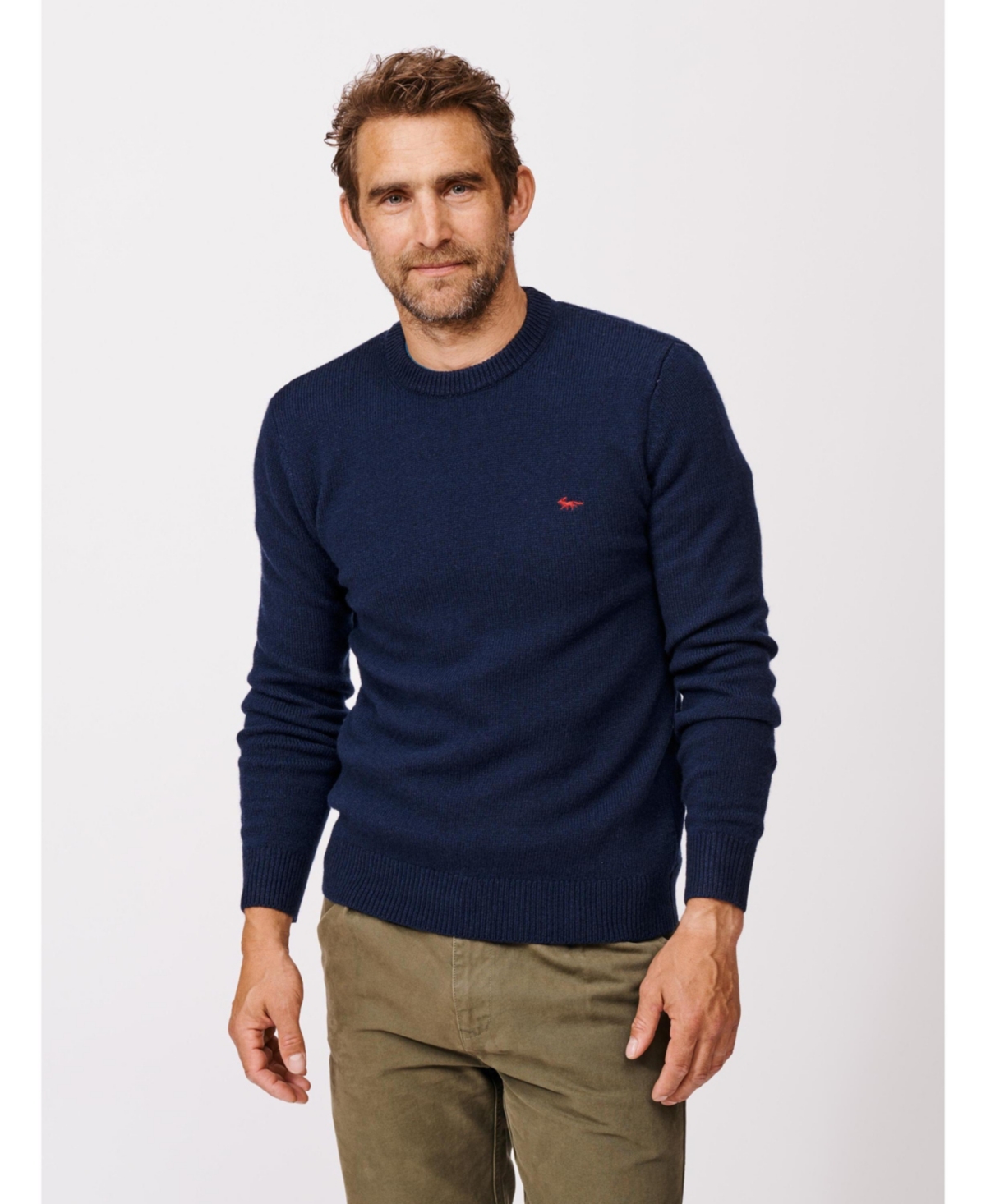 Click here for Aubin Mens Phillips Lambswool Crew Neck Sweater -... prices