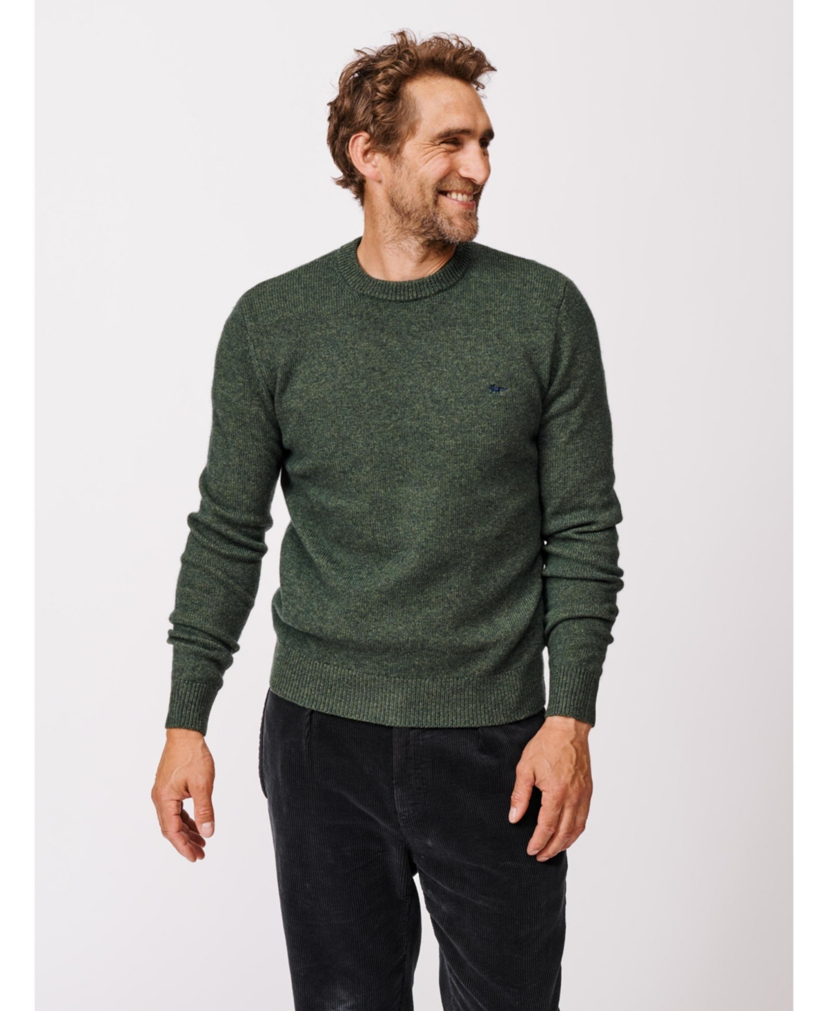 Click here for Aubin Mens Phillips Lambswool Crew Neck Sweater -... prices