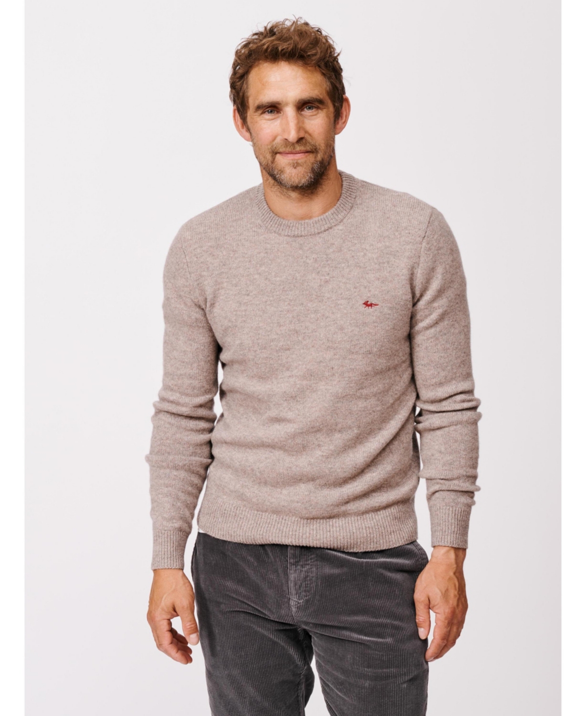 Click here for Aubin Mens Phillips Lambswool Crew Neck Sweater -... prices