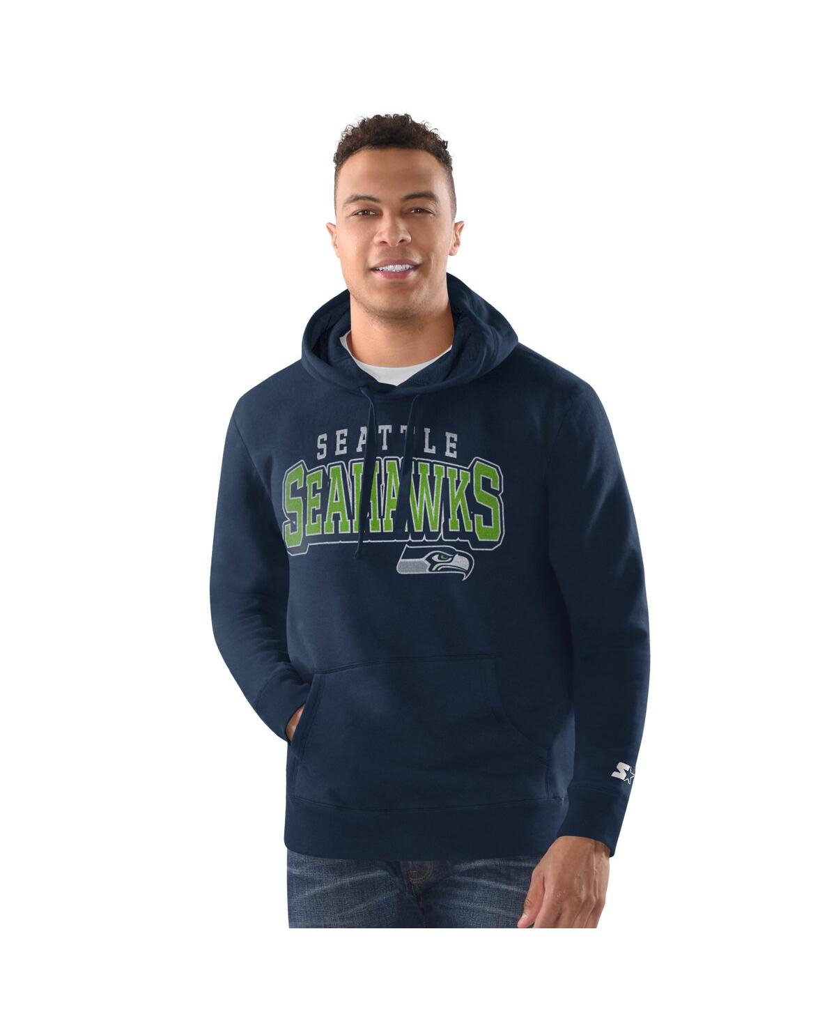 Click here for Starter Mens College Navy Seattle Seahawks Pullove... prices