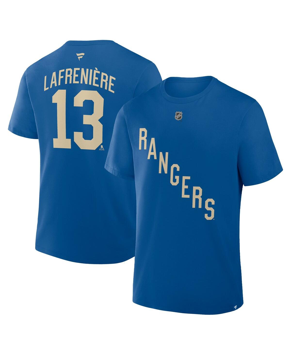 Click here for Fanatics Mens Alexis Lafreniere Blue New York Rang... prices