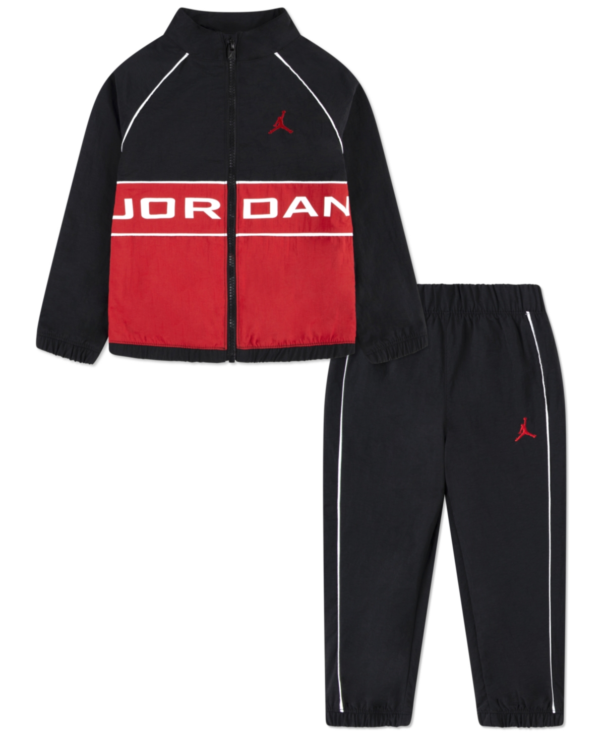Click here for Jordan Boys 2T-7 2-Piece Wind Breaker Piping Jacke... prices