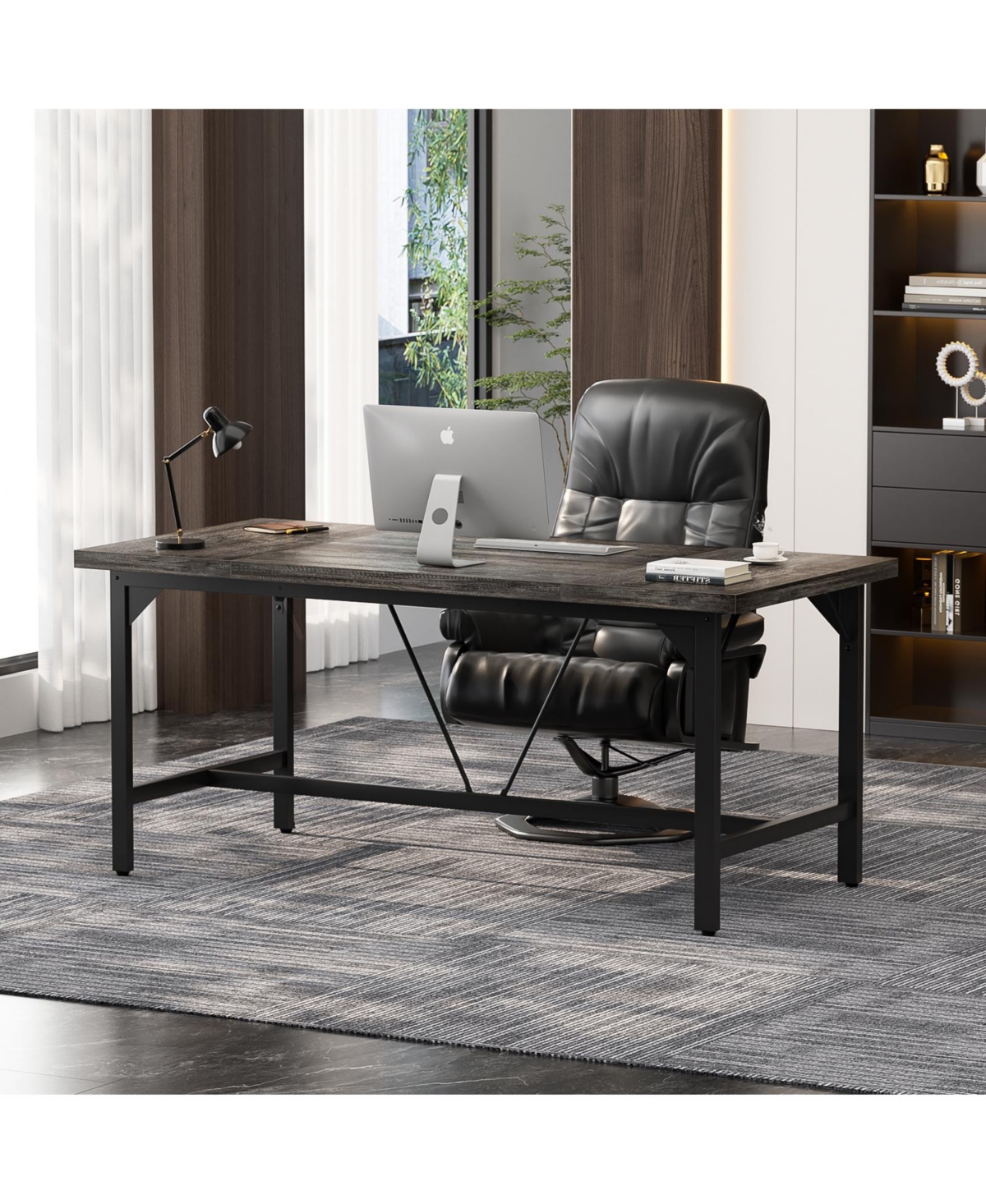 Click here for 63 x 31.5 inches Computer Desk  Sturdy Large Offic... prices