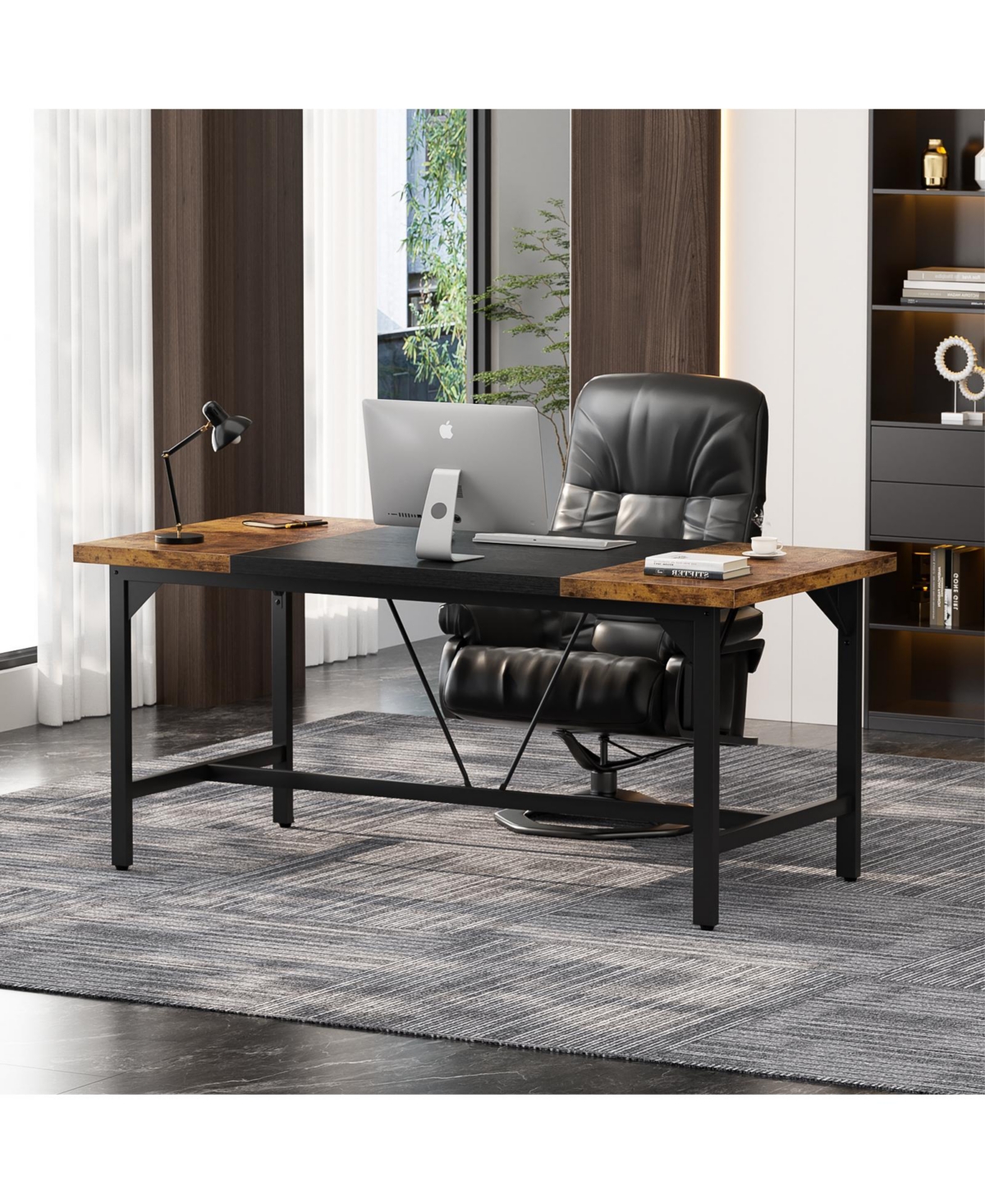 Click here for 63 x 31.5 inches Computer Desk  Sturdy Large Offic... prices