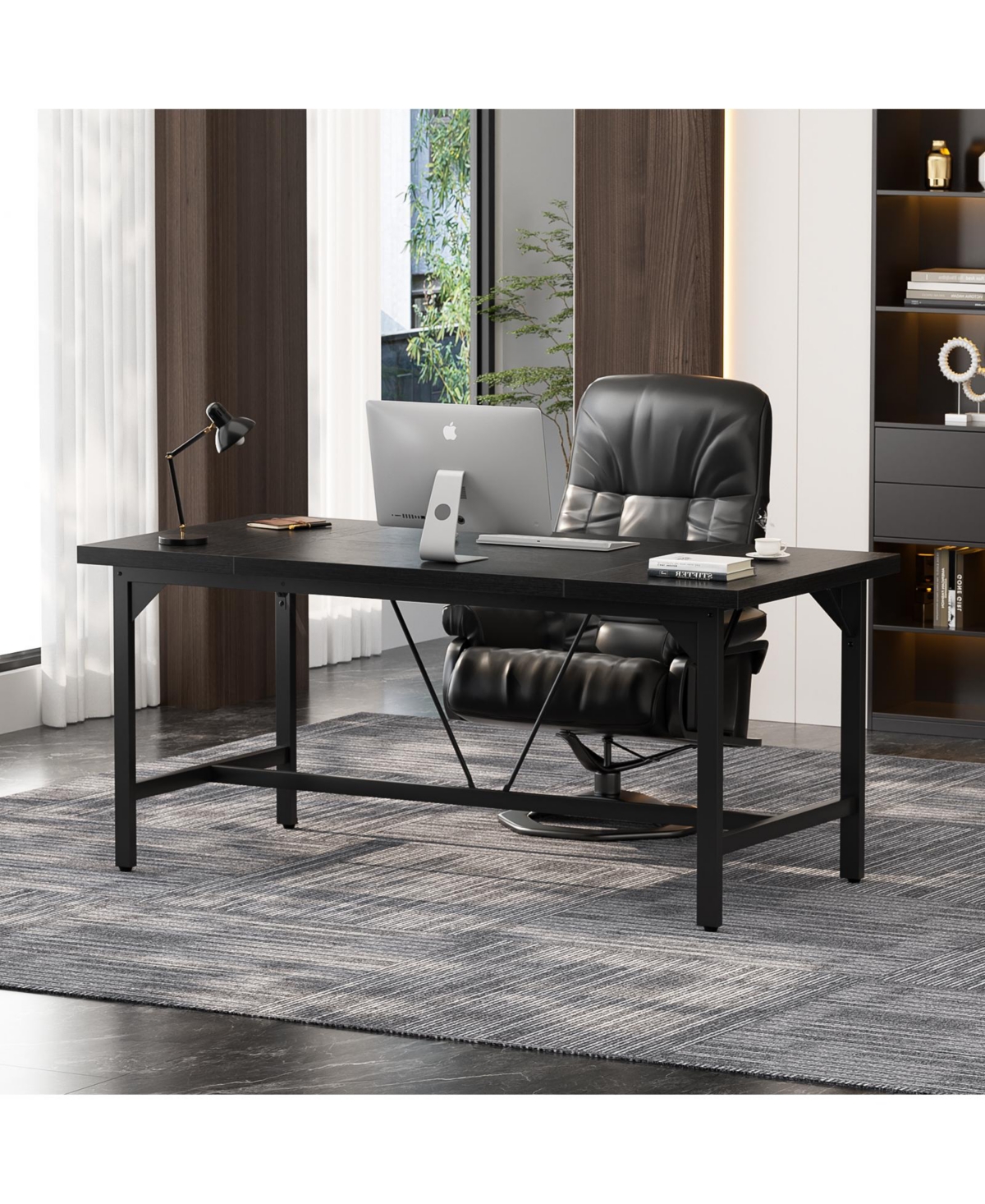 Click here for 63 x 31.5 inches Computer Desk  Sturdy Large Offic... prices