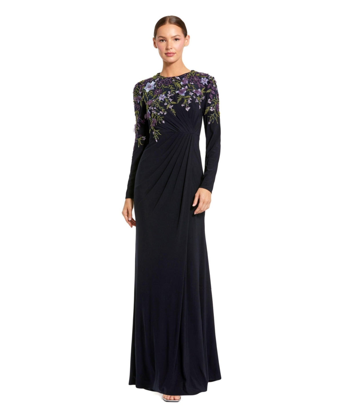 Click here for Mac Duggal Womens Embellished Long Sleeve Fitted J... prices
