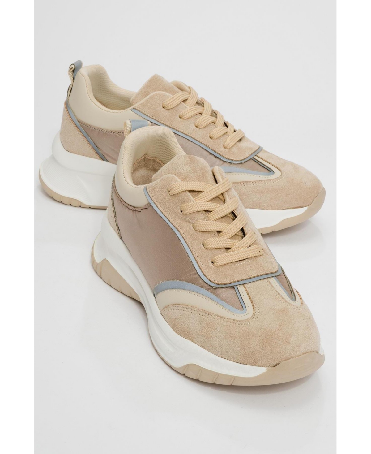 Click here for Prologue Shoes Doch Sneakers (Women) - Beige faux... prices