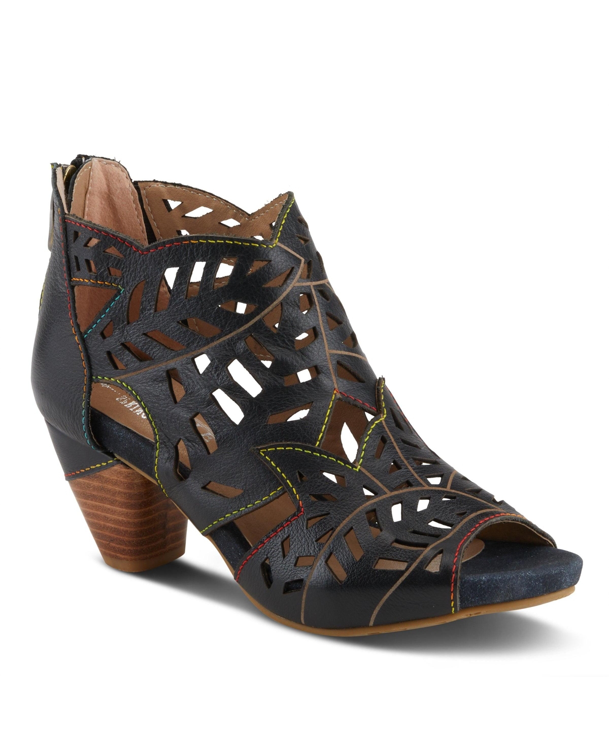 Click here for L Artiste Women s Icon Laser-Cut Leather Bootie wi... prices